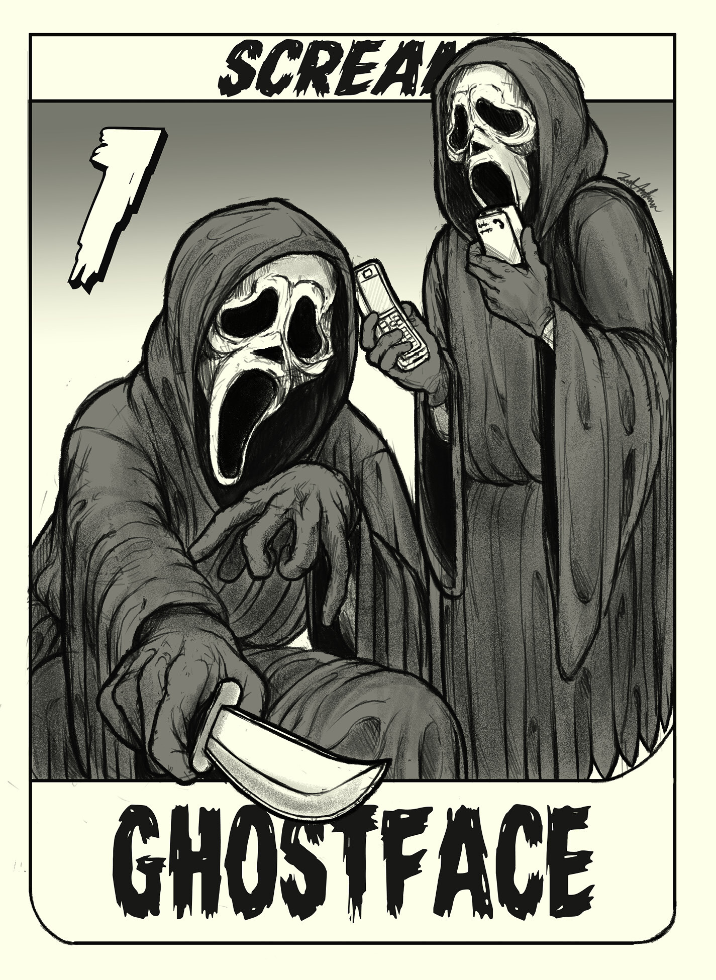 ArtStation - Ghostface Trading Card