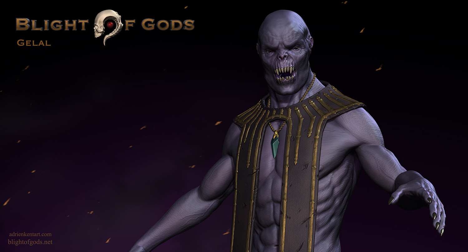 ArtStation - Gelal the Demon Priest