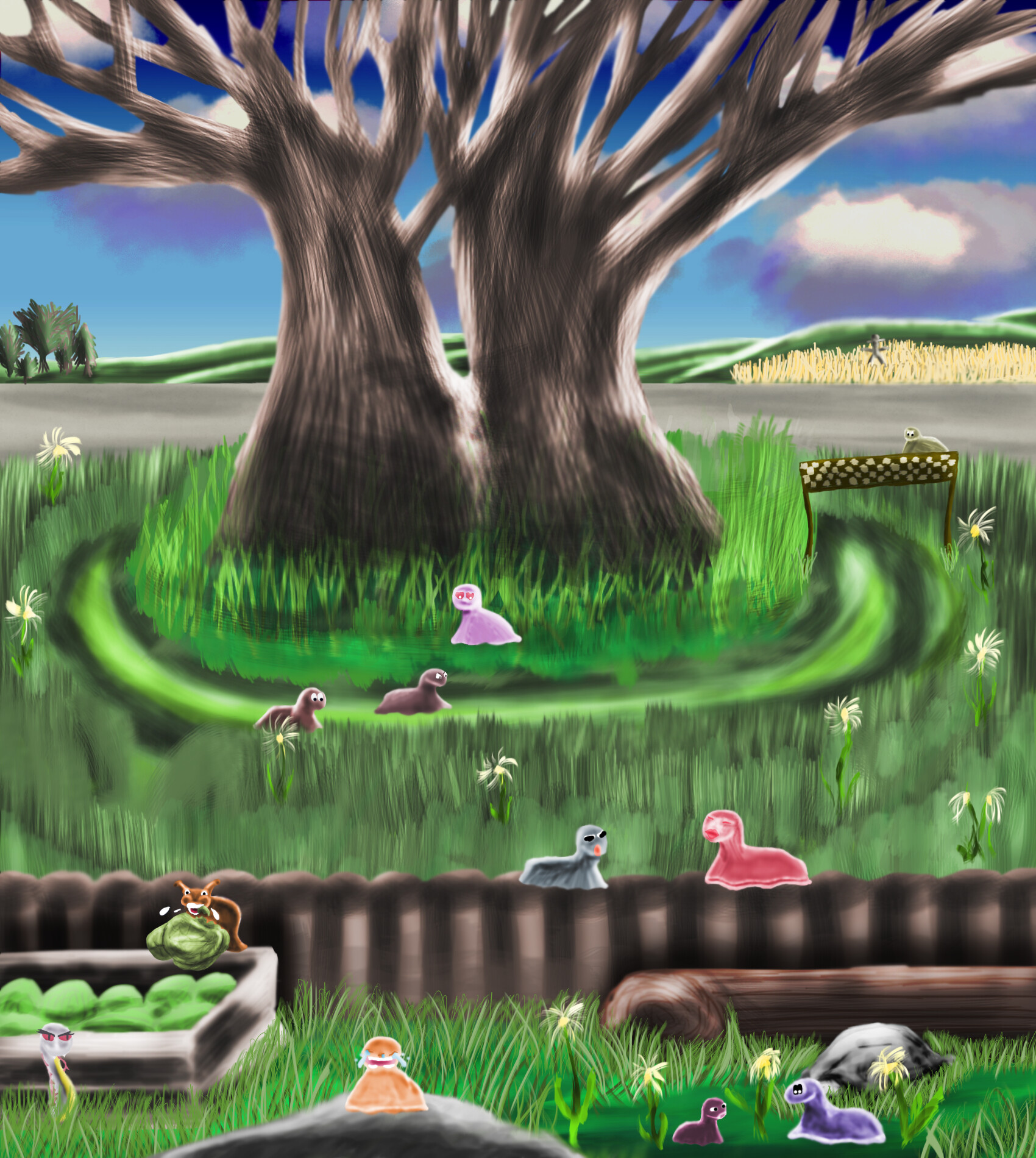 ArtStation - Slugs, slugs everywhere!