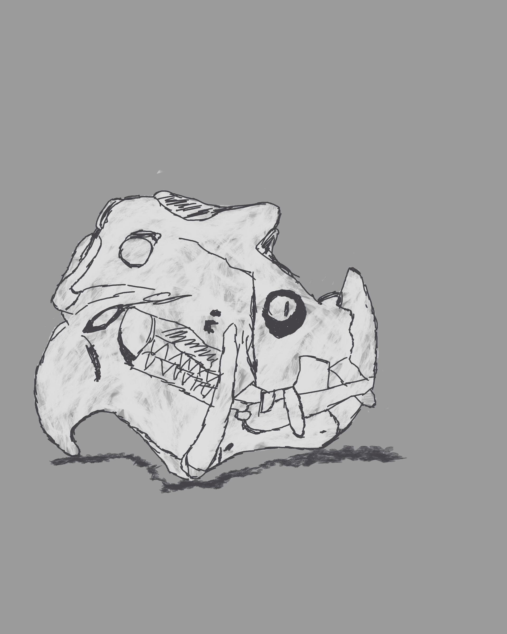 ArtStation - Hippo skull