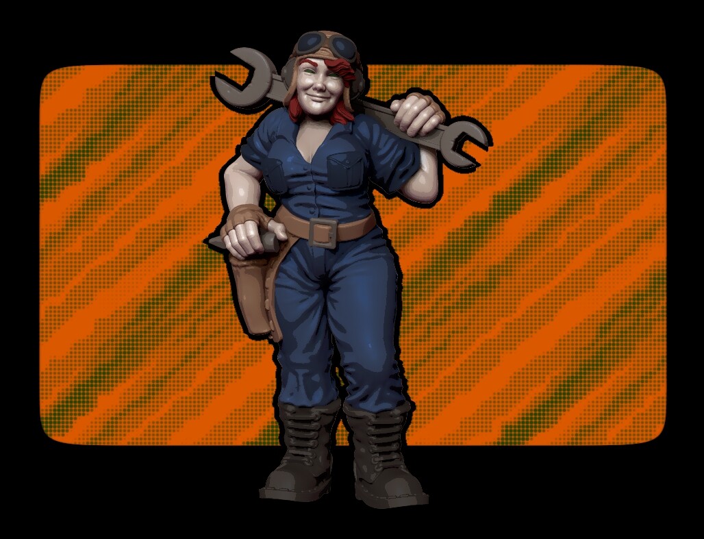 Krisztián Hartmann - Dwarf Mechanic Girl