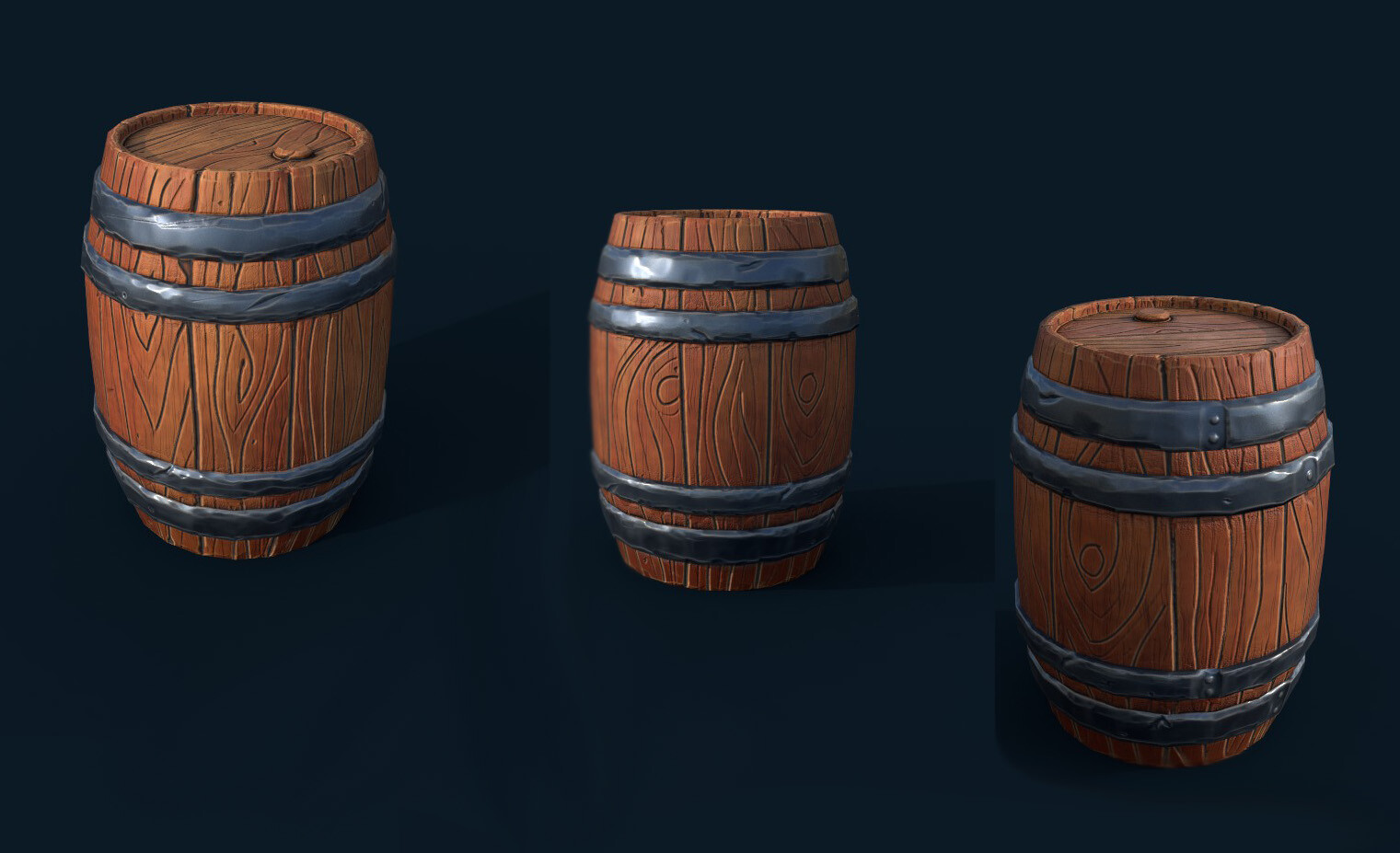 ArtStation - Stylized barrel
