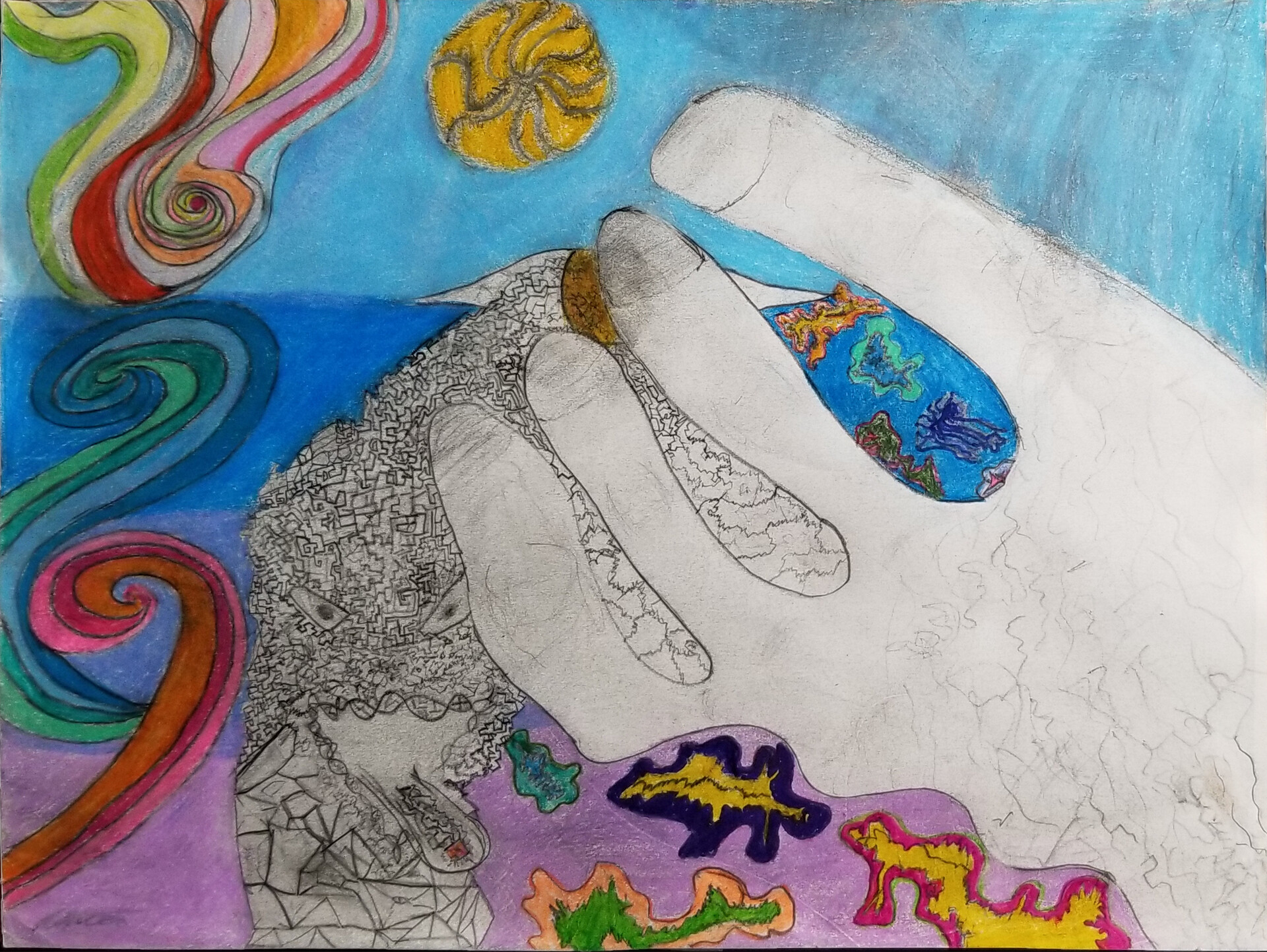 ArtStation - Psychedelic Self Portrait