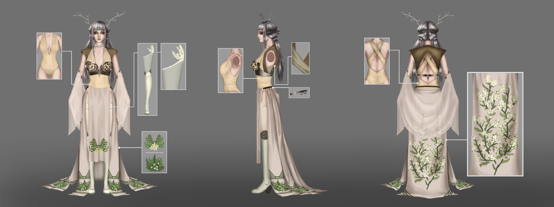ArtStation - Character Design Sheet - Priestess