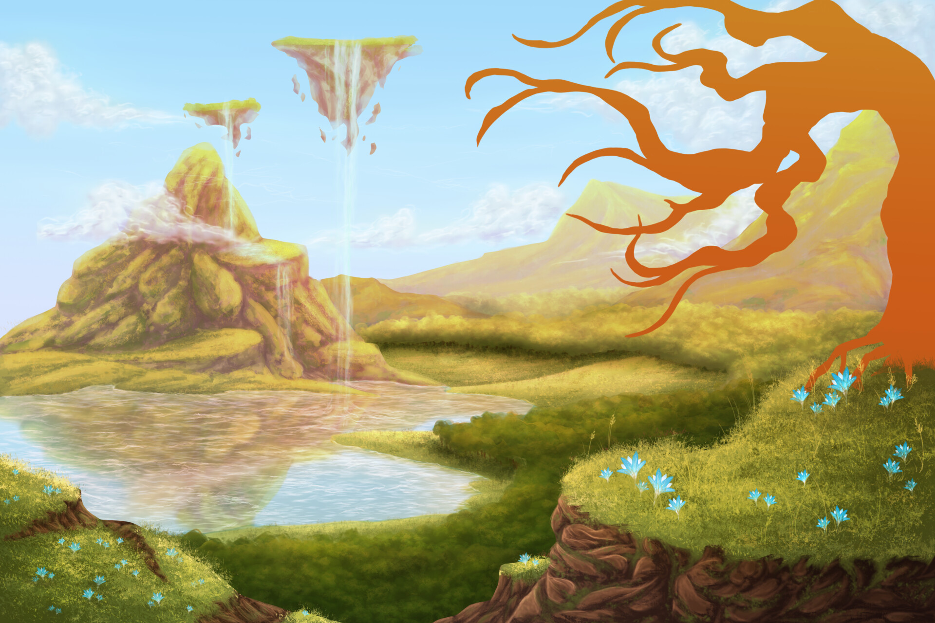 ArtStation - WIP Landscape Tests