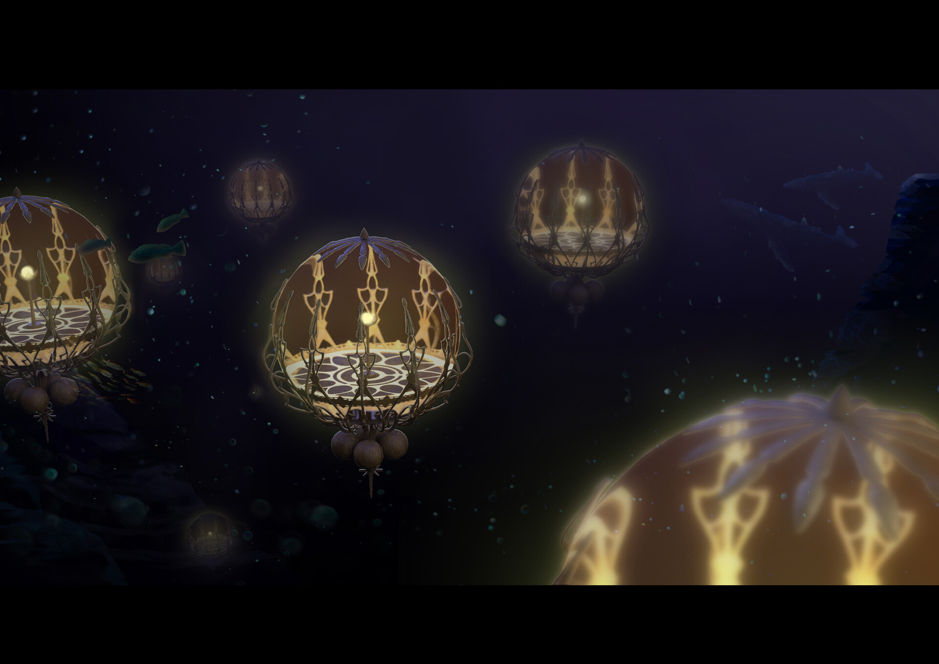 ArtStation - Gungan city - Academic Project 2017