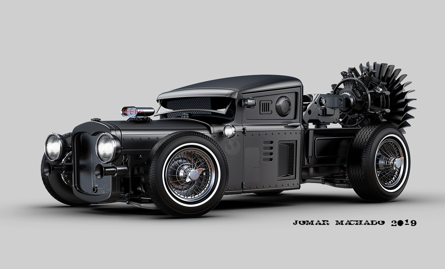 ArtStation - Retro future vehicle