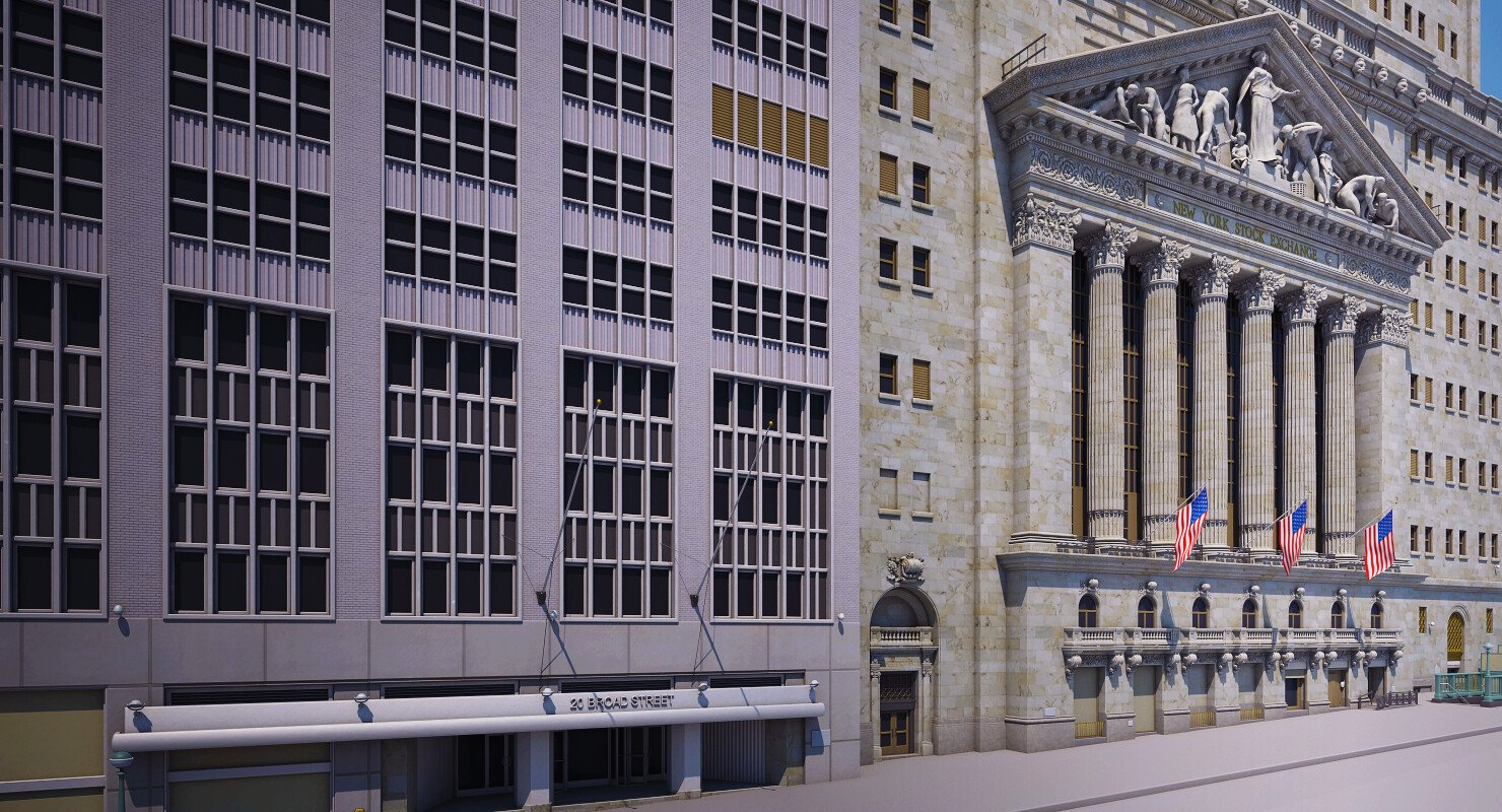 Tim Shaw - New York Stock Exchange Building 3d model
