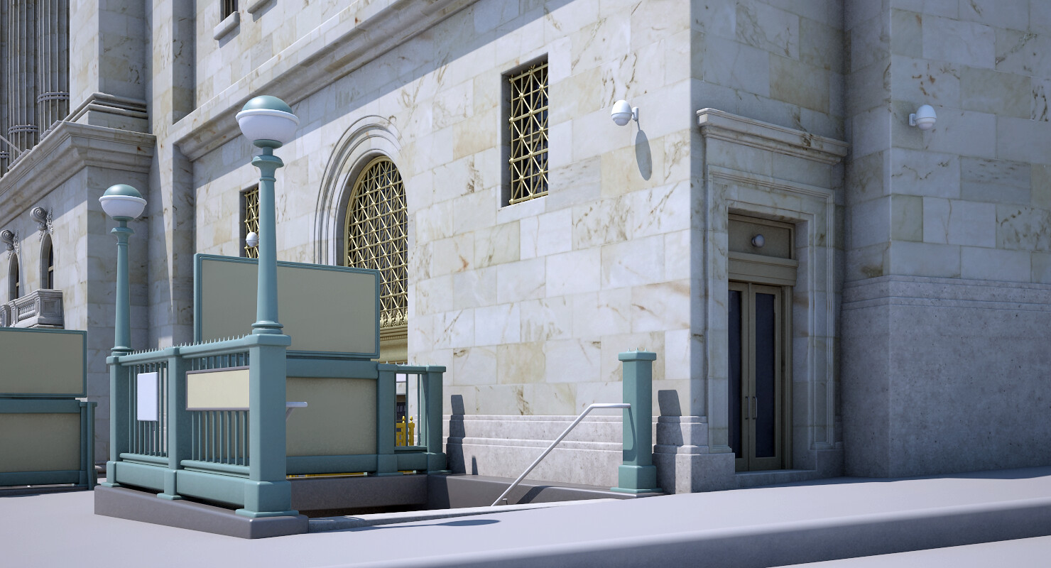 Tim Shaw - New York Stock Exchange Building 3d model