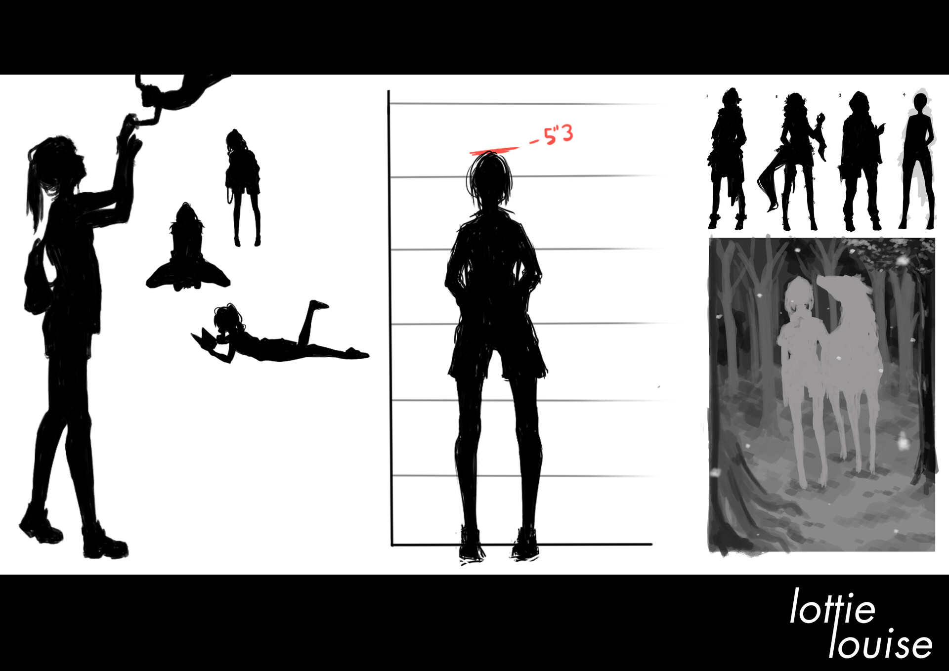 ArtStation - Major Project: Character Silhouettes