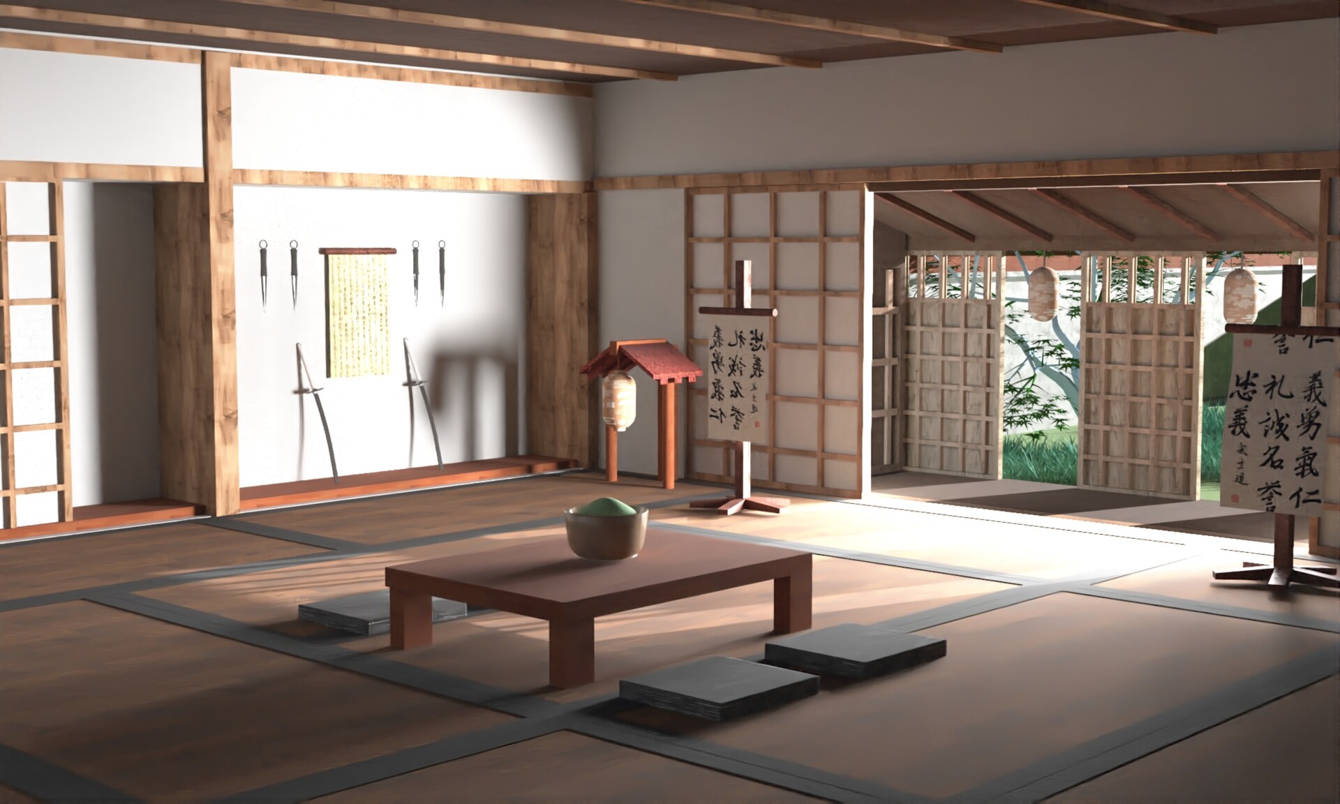 ArtStation - Japanese style lounge