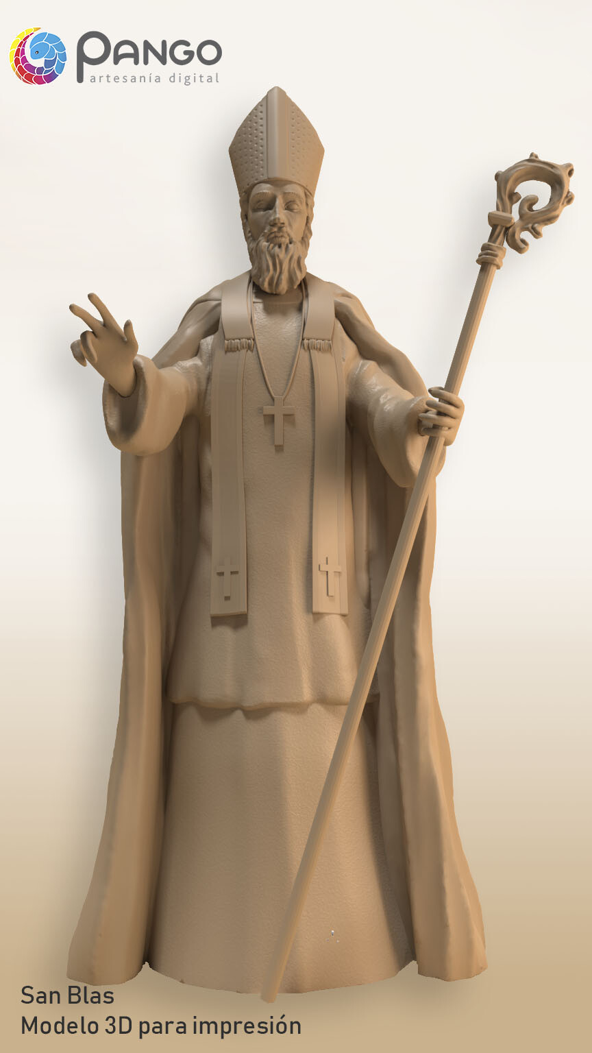 ArtStation - Saint Blas - 3D Print model
