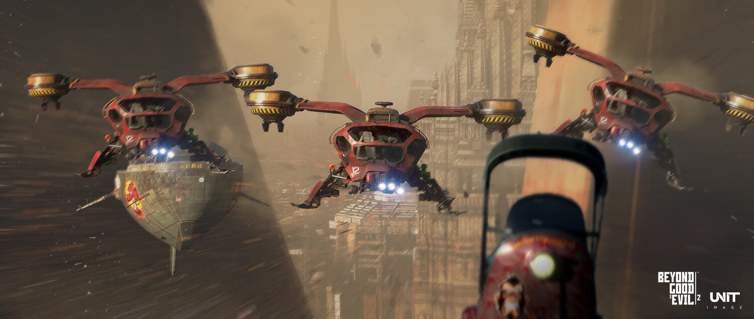 Pierre Loyvet - BGE2 Beyond Good And Evil E3 2017 trailer concept arts ...