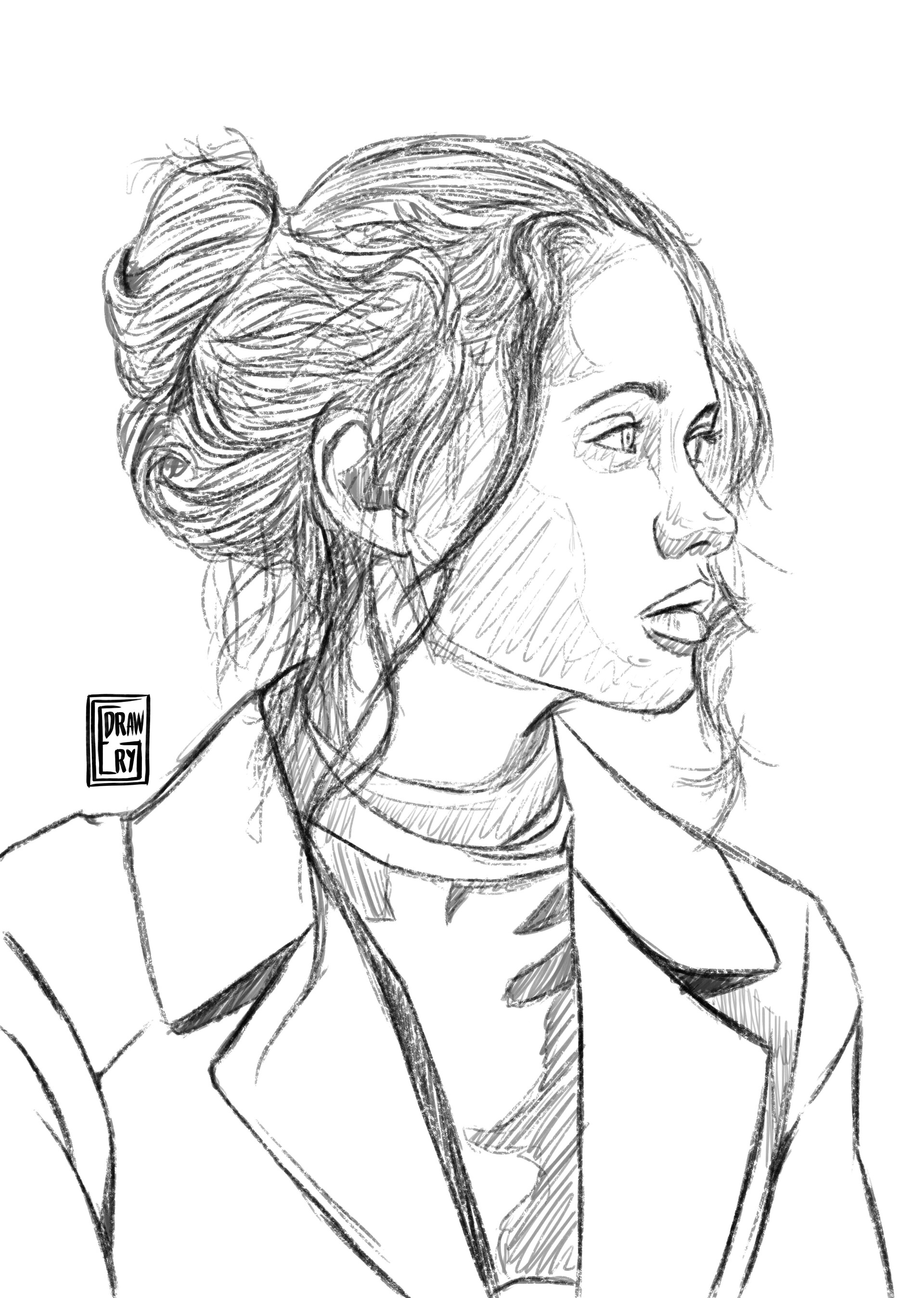ArtStation - Girl sketch