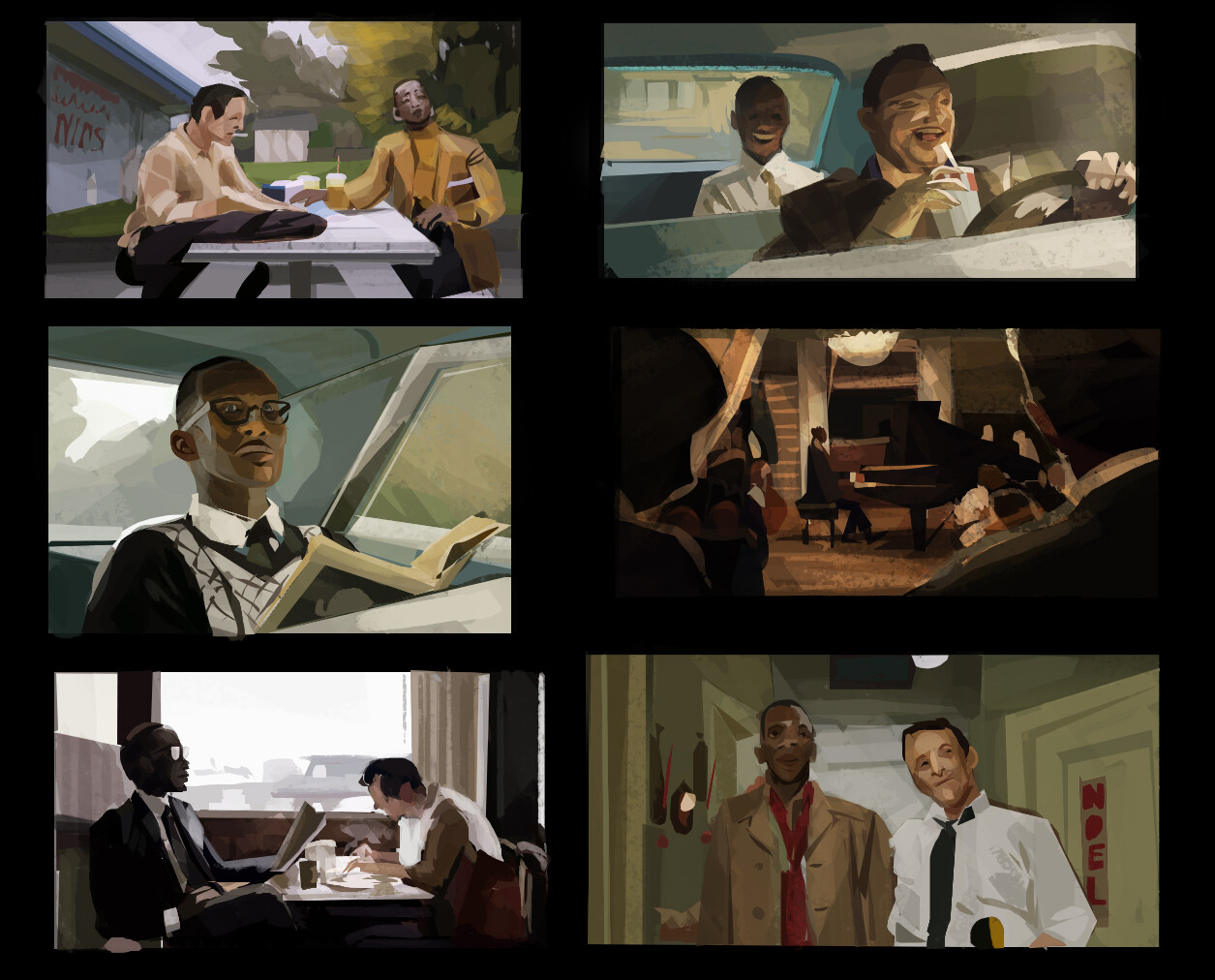 ArtStation - "The green book" color study