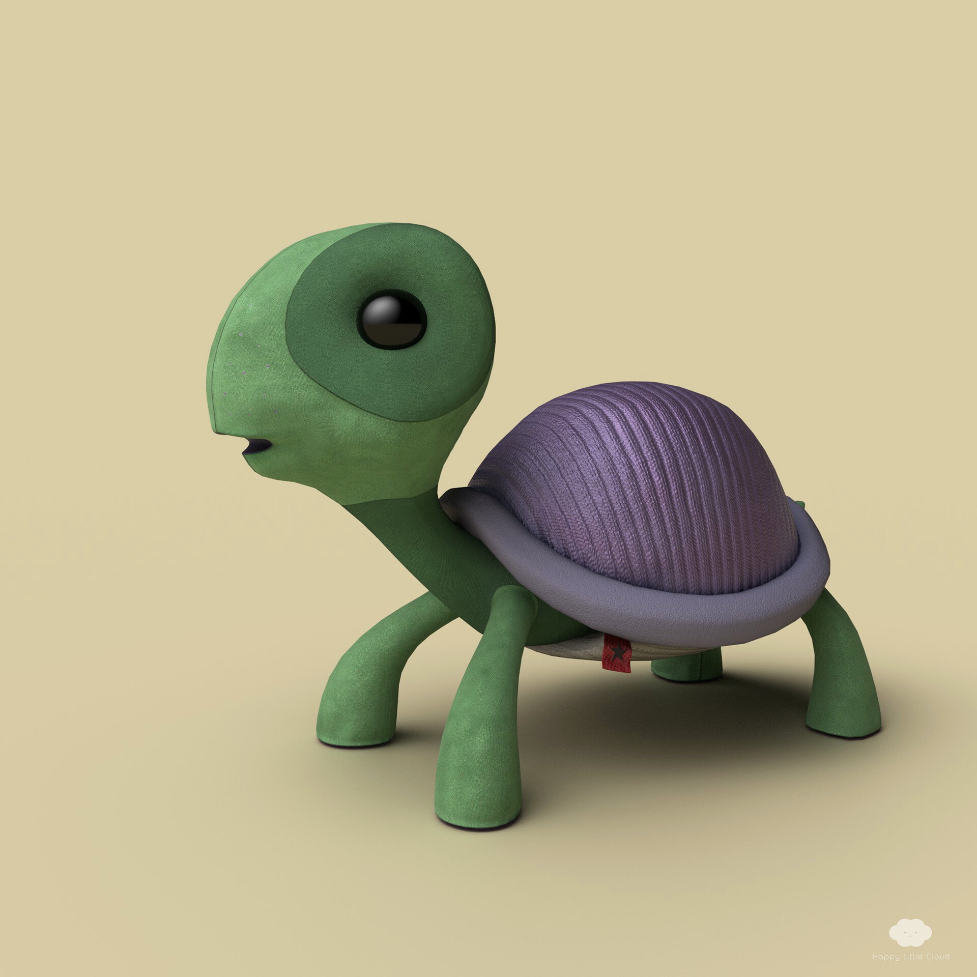 Happy Little Cloud - Tiny Turtle Teddy