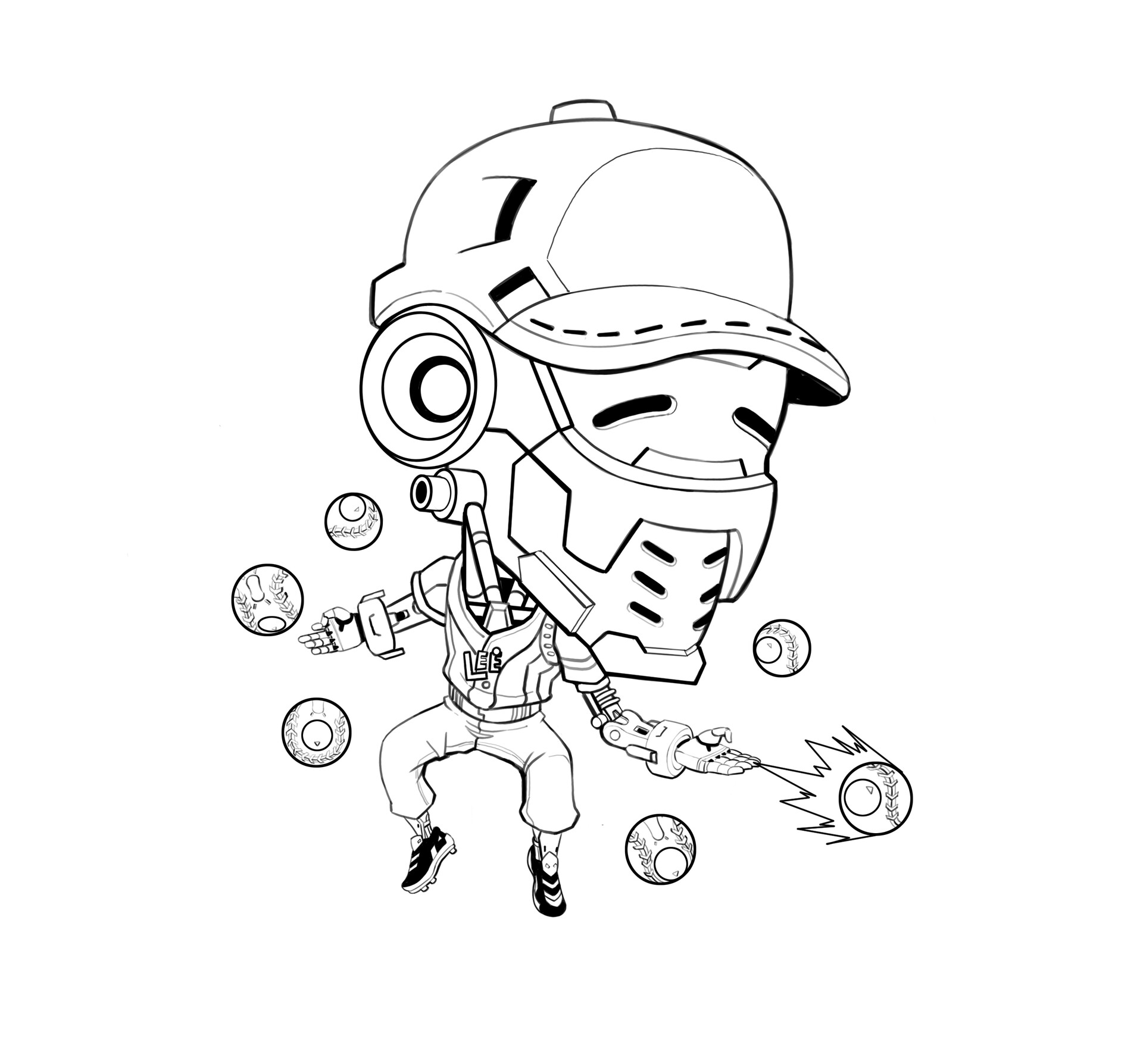 how to draw zenyatta from overwatch