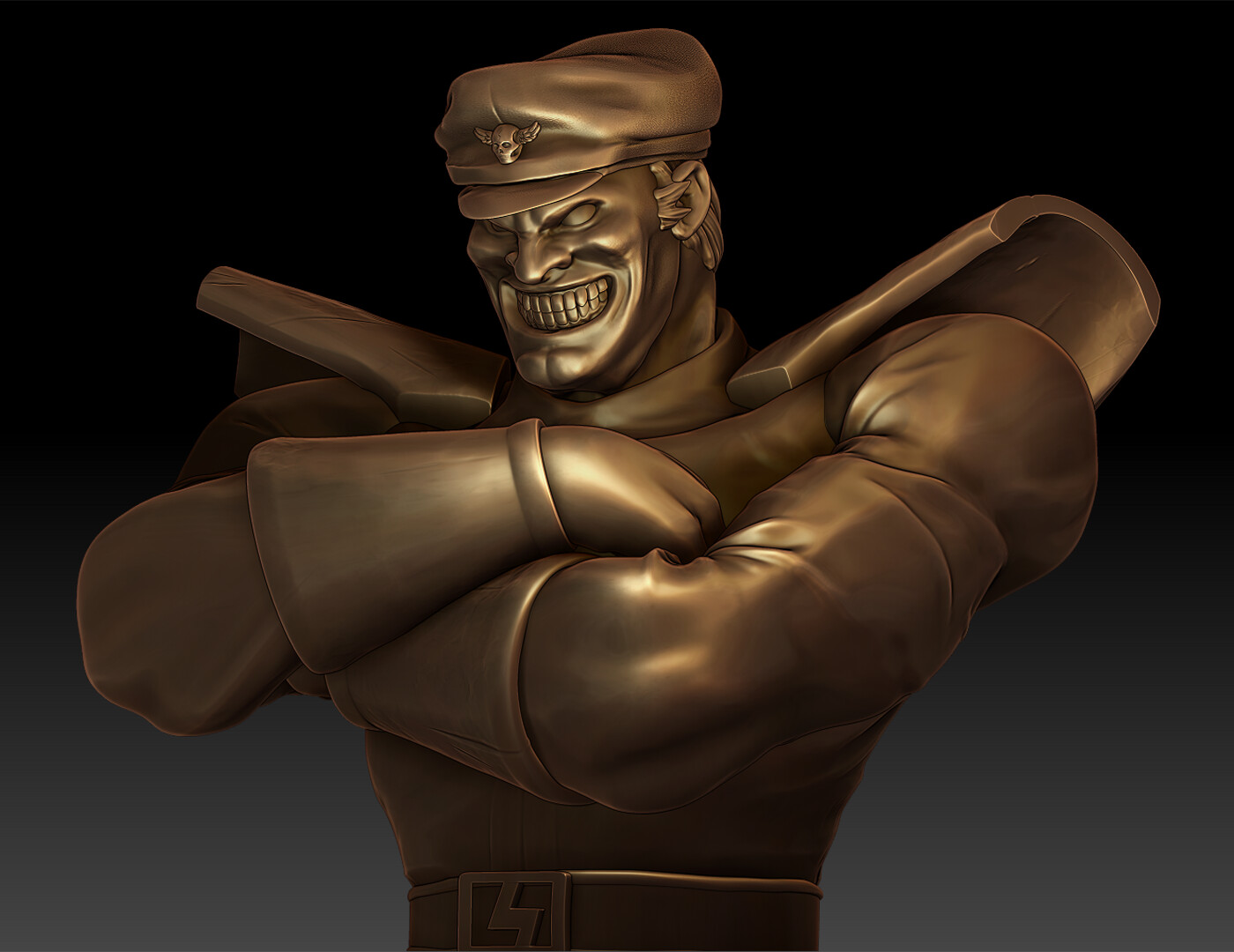 m bison face
