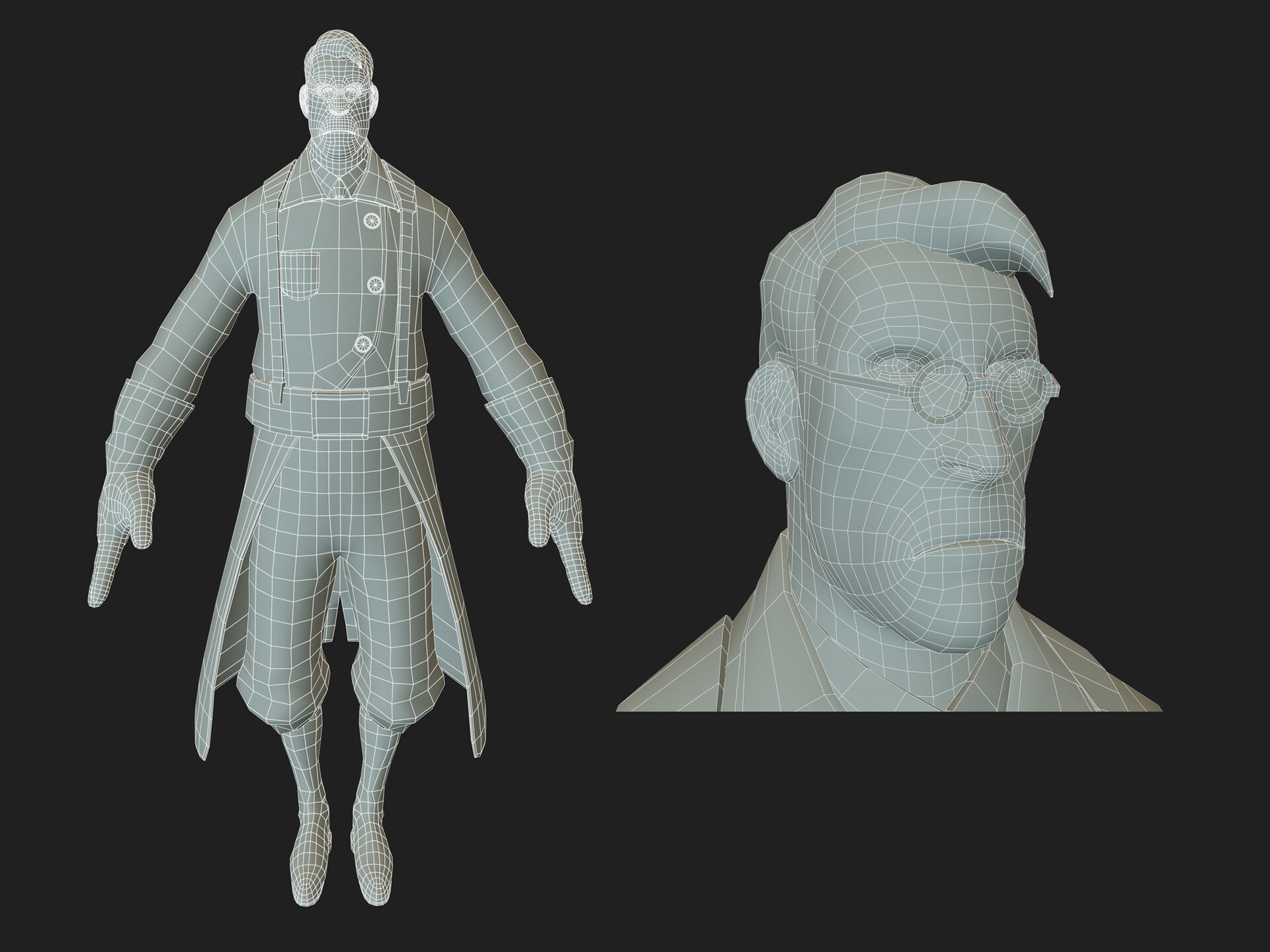 Oliver Pollard - Game Artist - TF2 Medic WIP