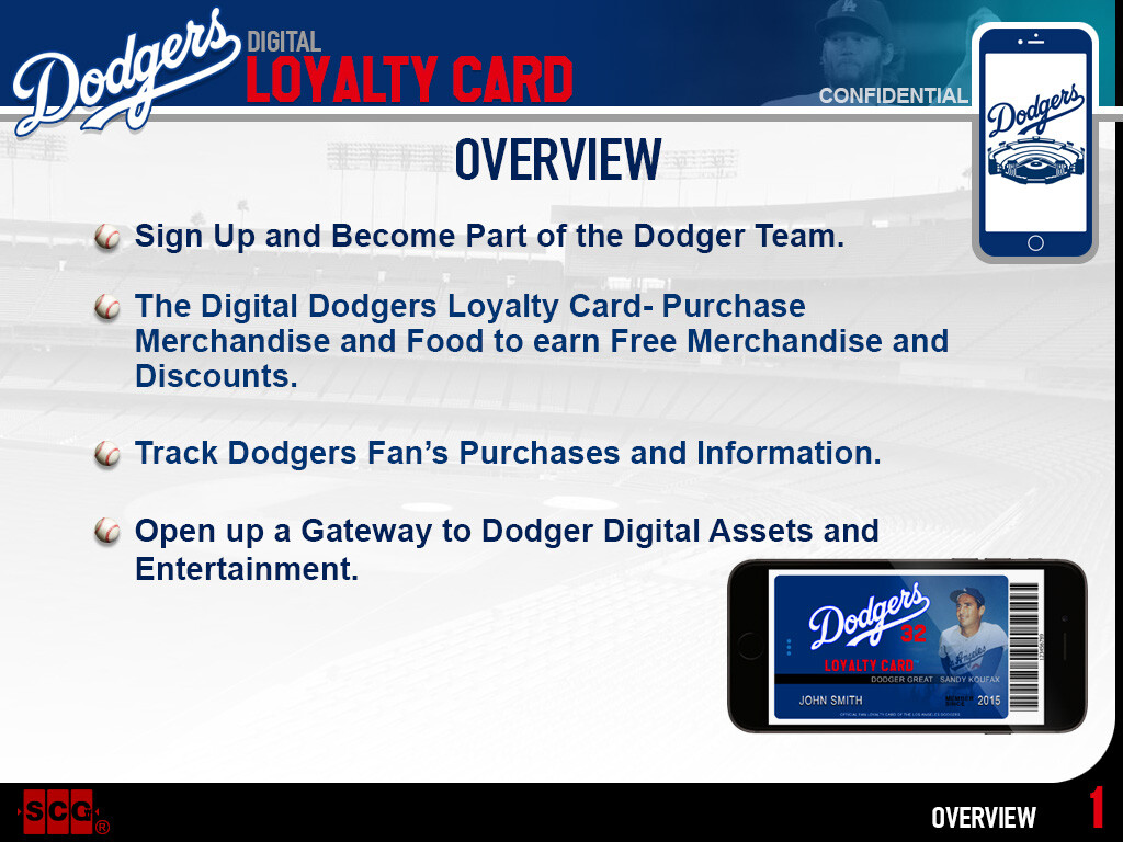 Jimmy Kowalski - Mobile Dodgers Loyalty Card Design