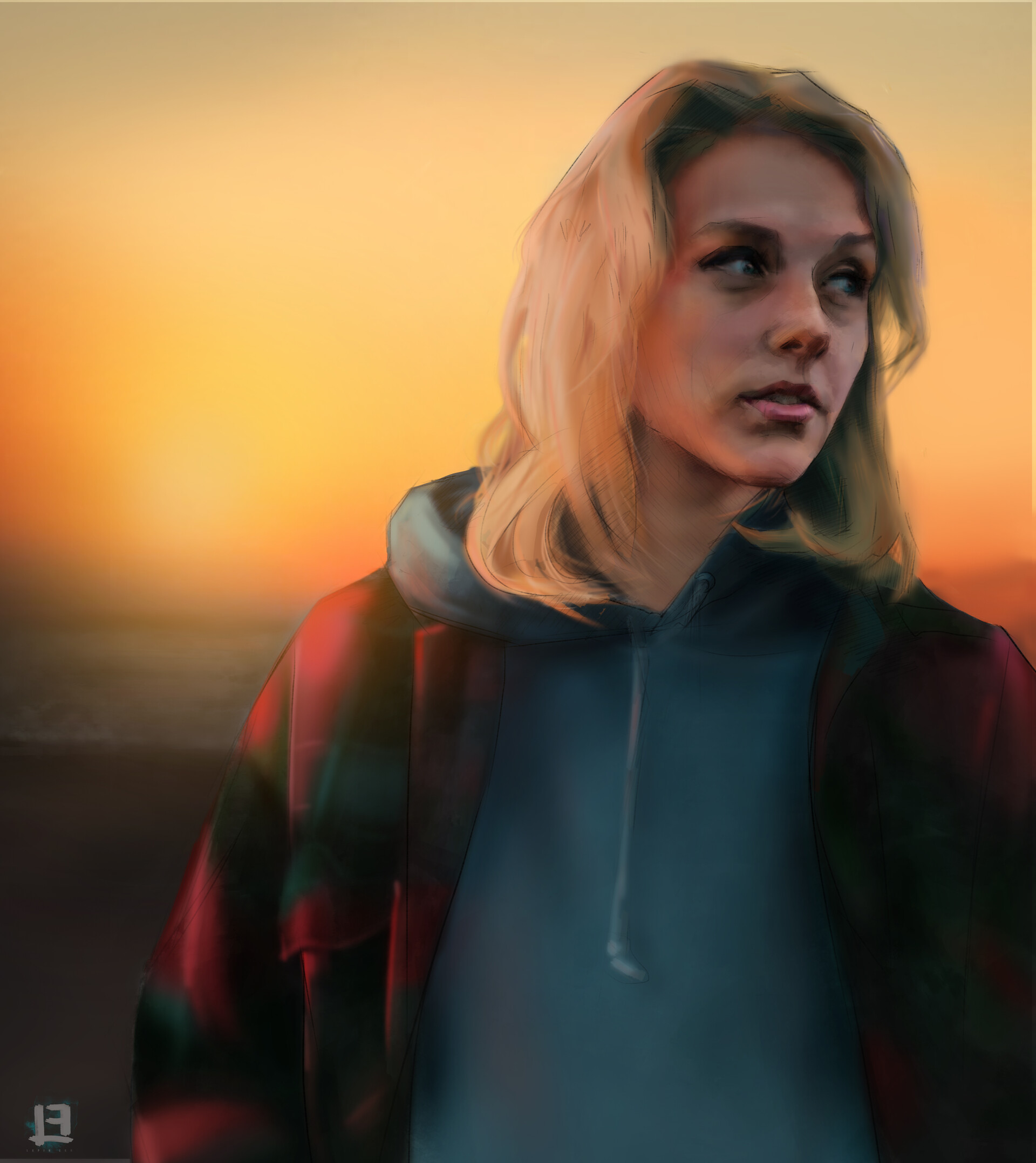ArtStation - Digital Portrait "Expectation"