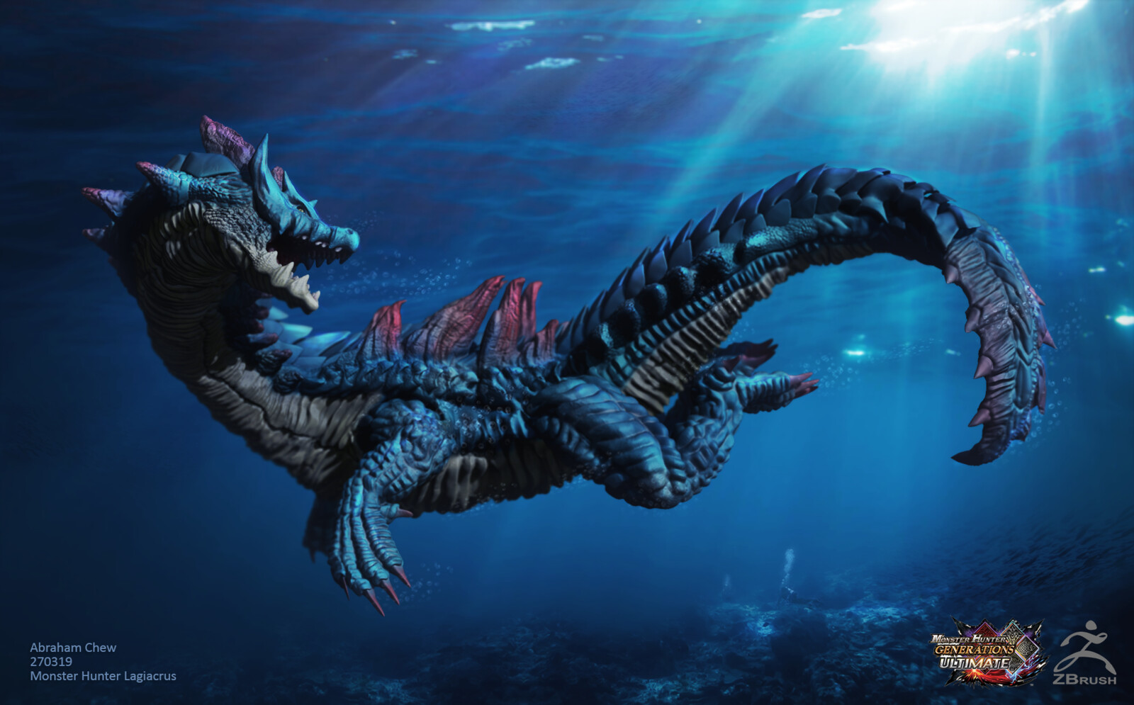 Abraham Chew - ZBrush Monster Hunter Lagiacrus