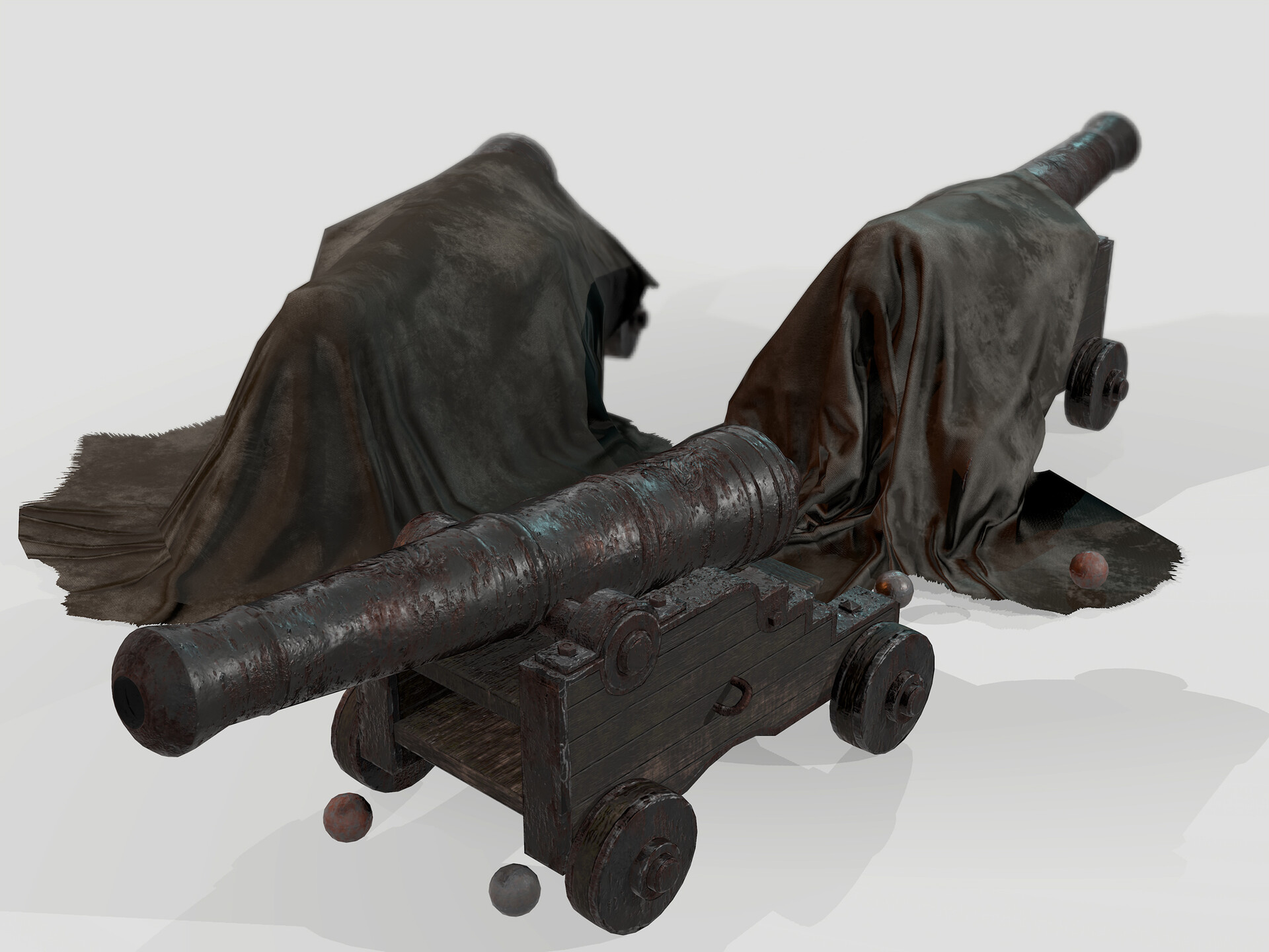 Oliver Pollard - Game Artist - 17th Century Galleon Cannon