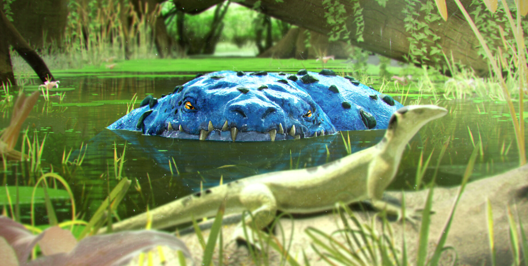 ArtStation - Blue Slaad - DnD