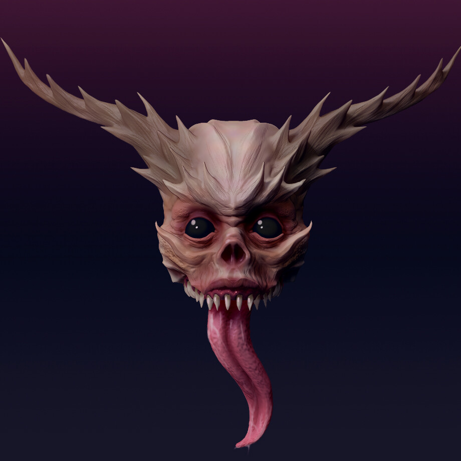 ArtStation - Demon Skull