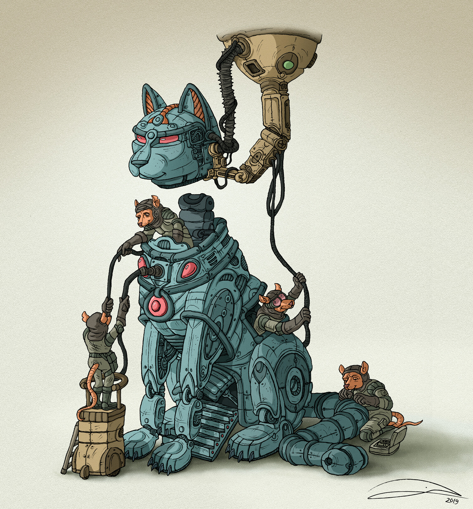 ArtStation - THE TROJAN CAT