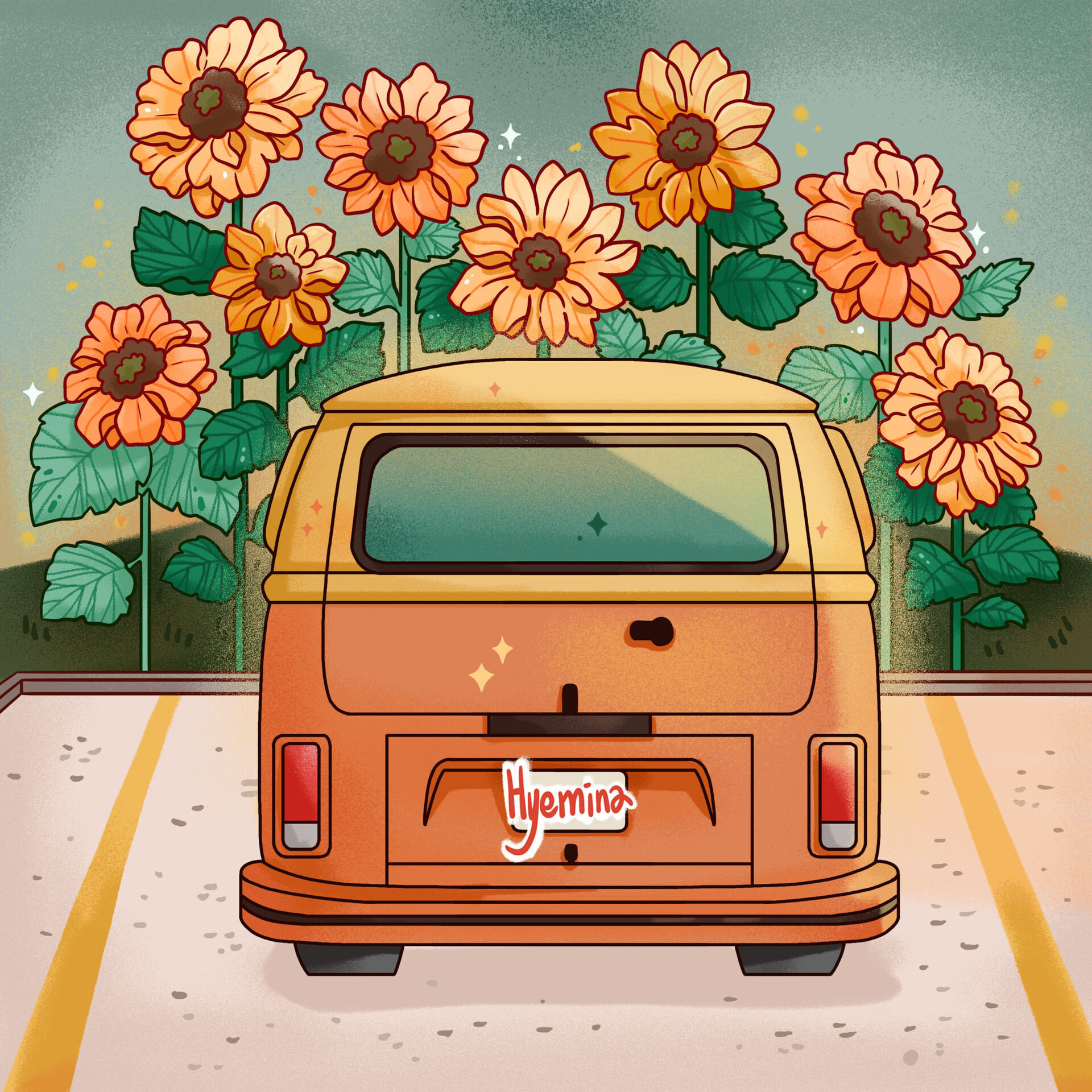 Hyemin Yoo - Driving at night 🌿🌻🌿🌔