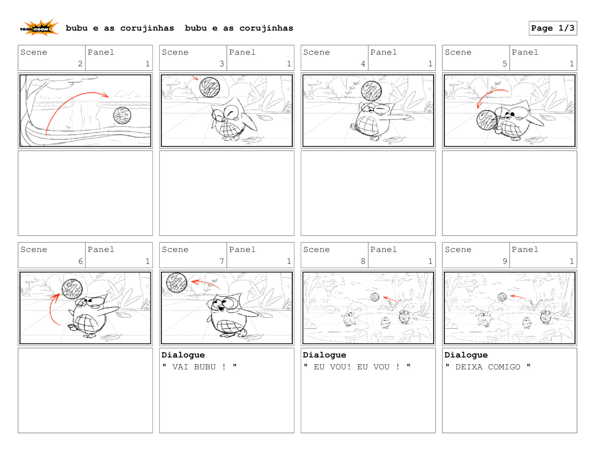 ArtStation - Bubu and the little owls storyboad