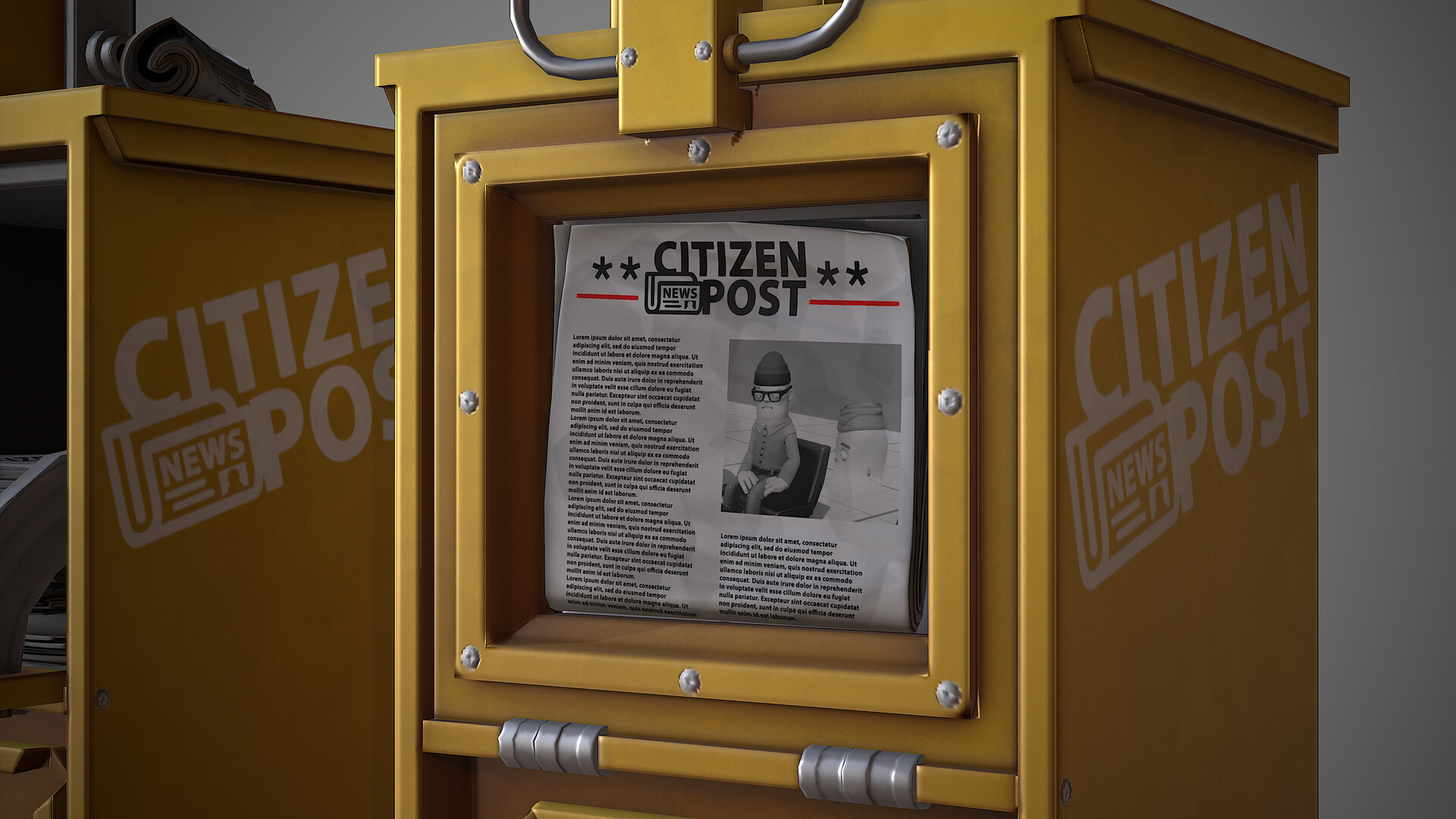 matt isaac - Stylised Newspaper Dispenser