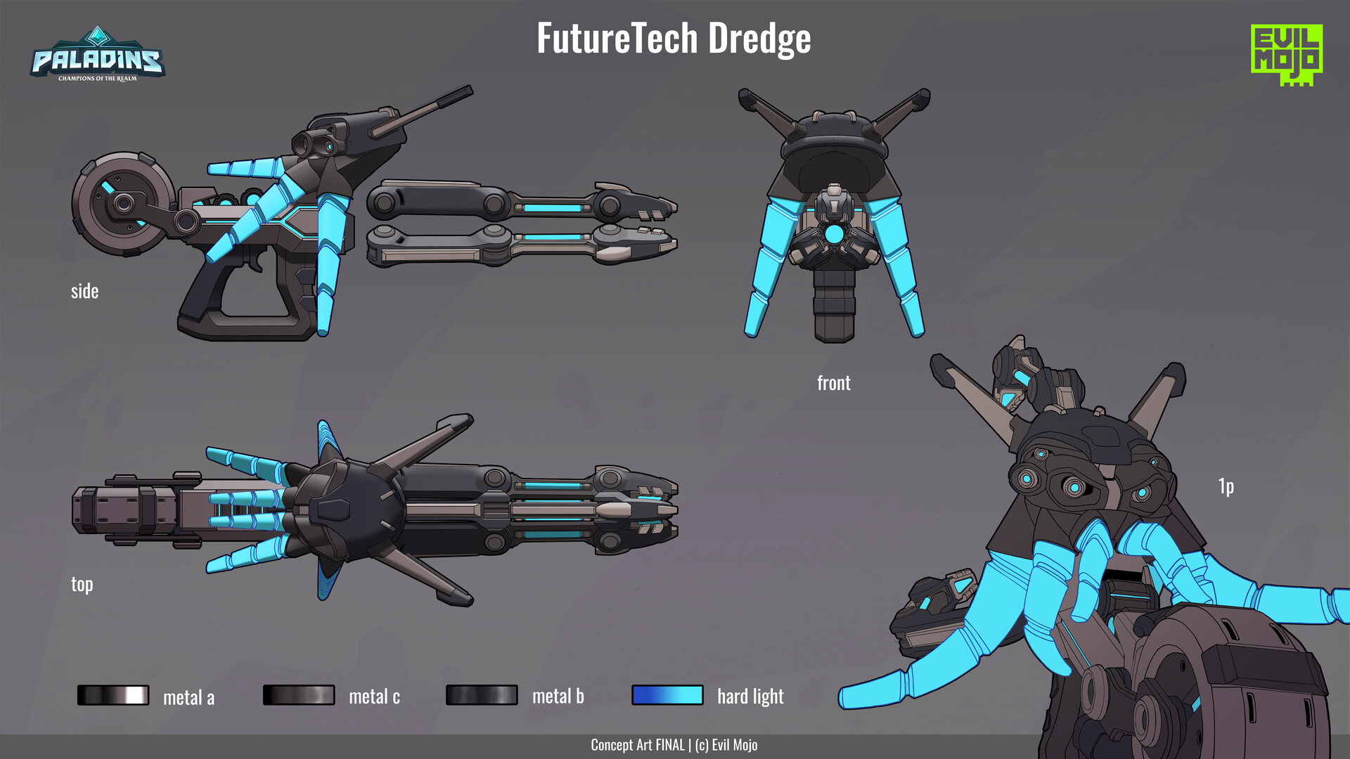 Brian Wells - Paladins - Weapons and Various Hard Surface Concepts