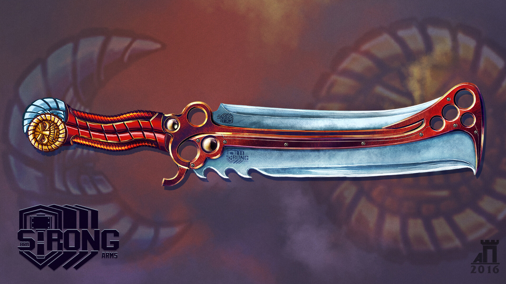 ArtStation - Composite sword "Sun and Moon" (concept art)