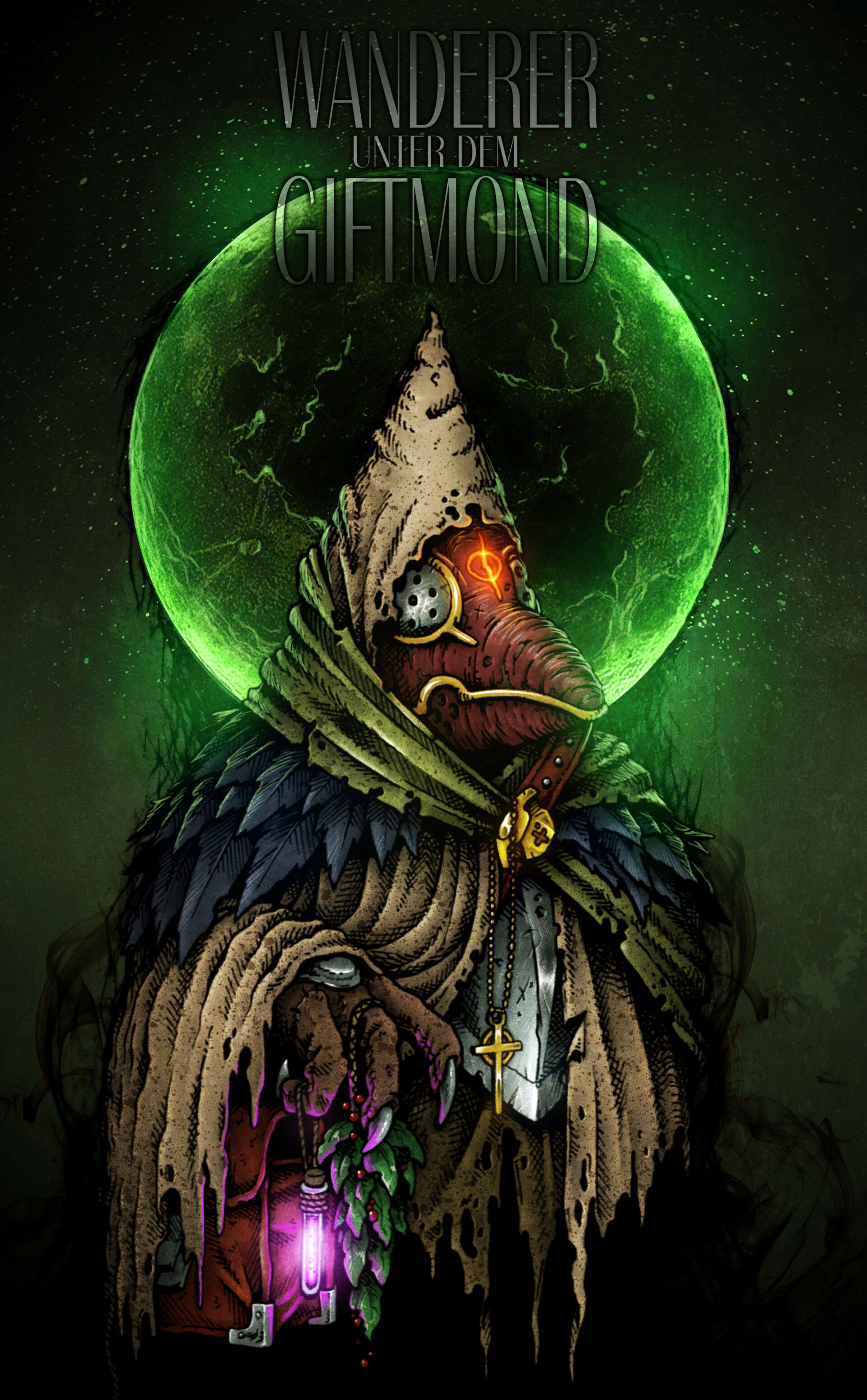 ArtStation - Wandering under the poison moon