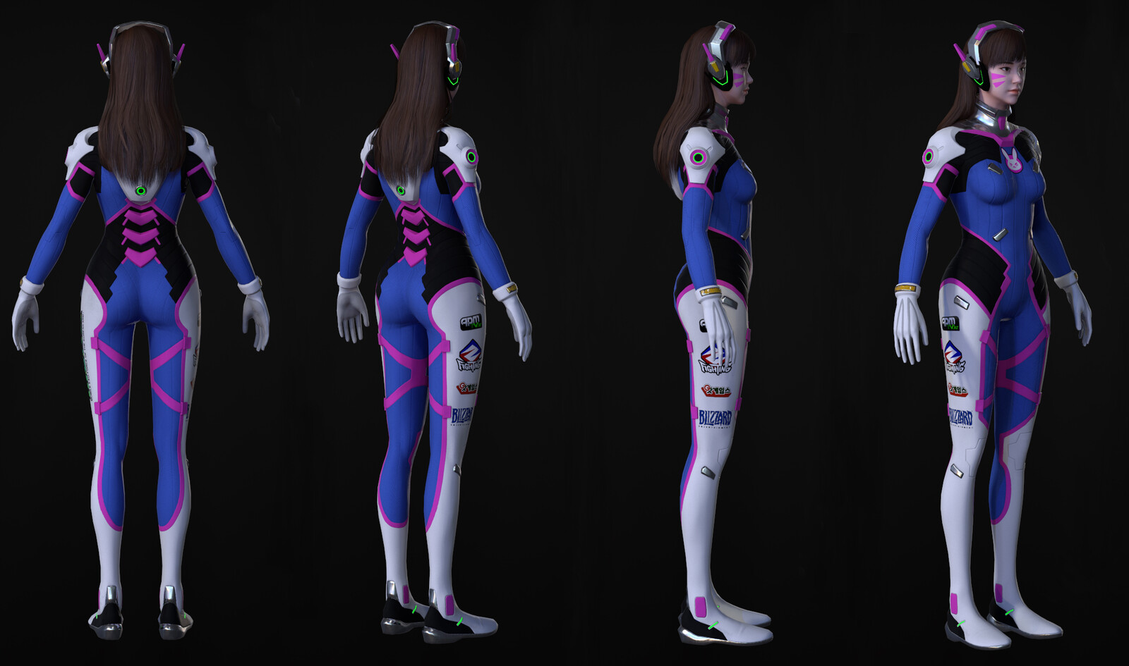 Kyungmin Kim - Overwatch D.va 3d modeling fan art