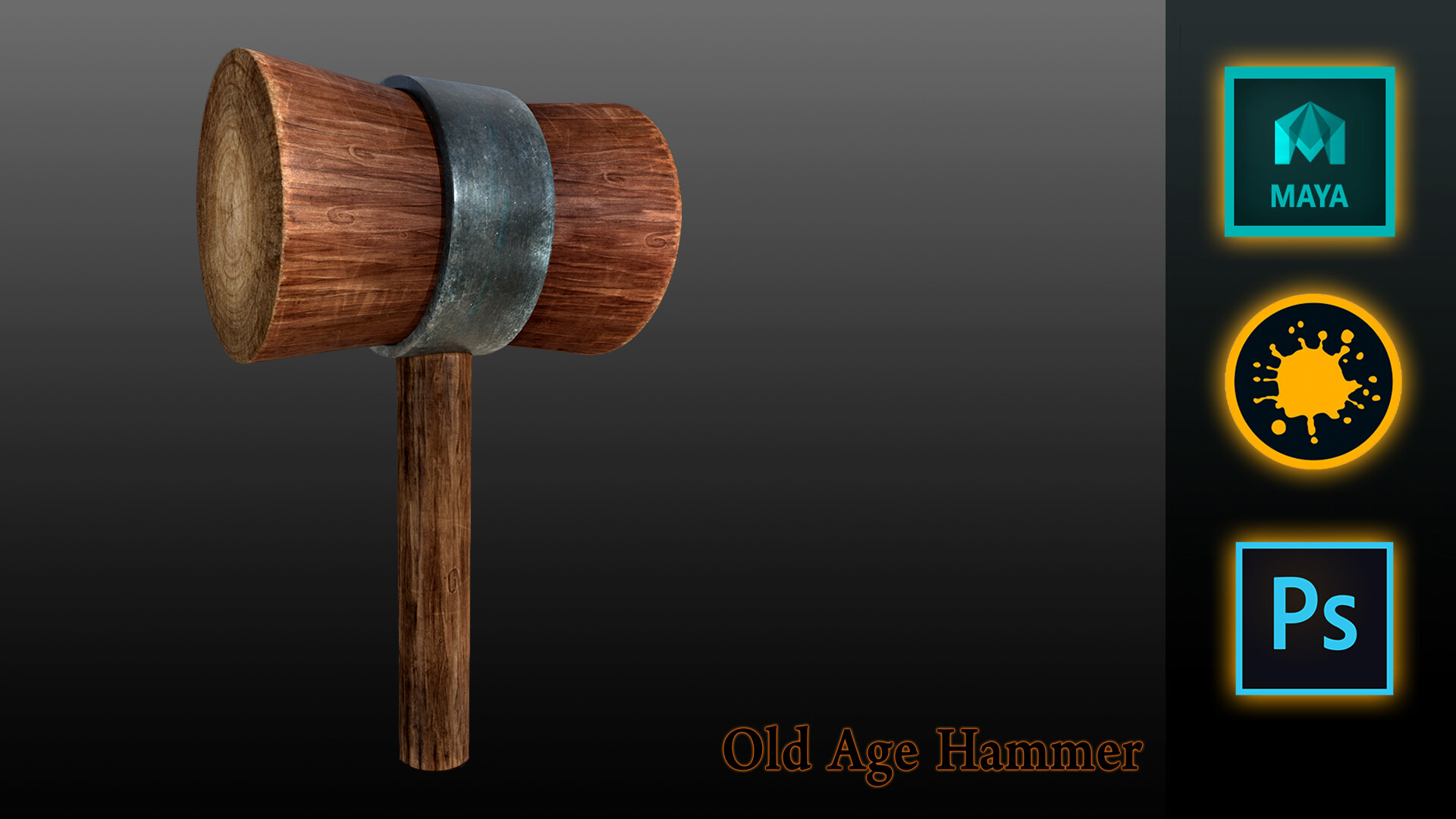ArtStation - Wooden Old Age Hammer