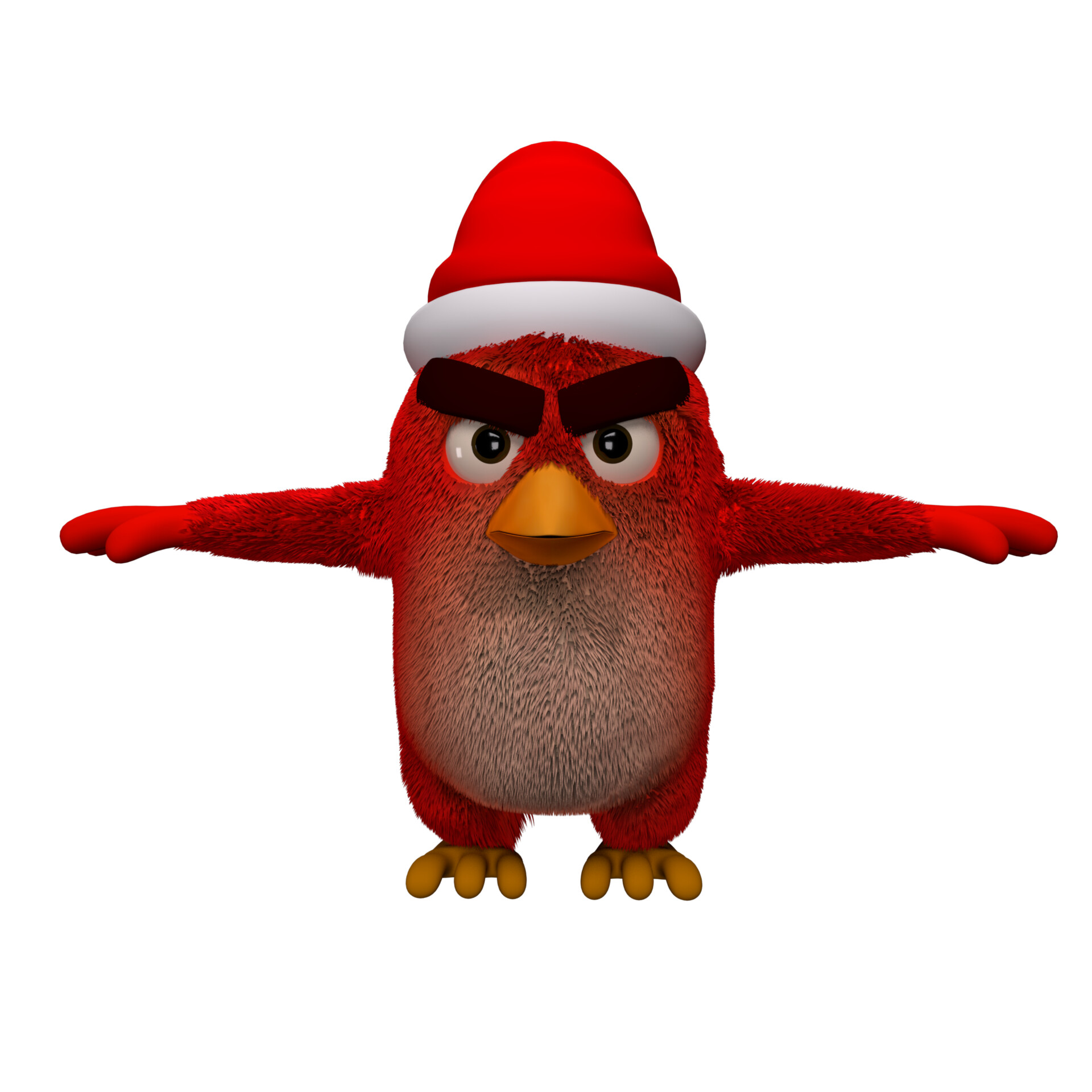 ArtStation - Angry Bird (santa)