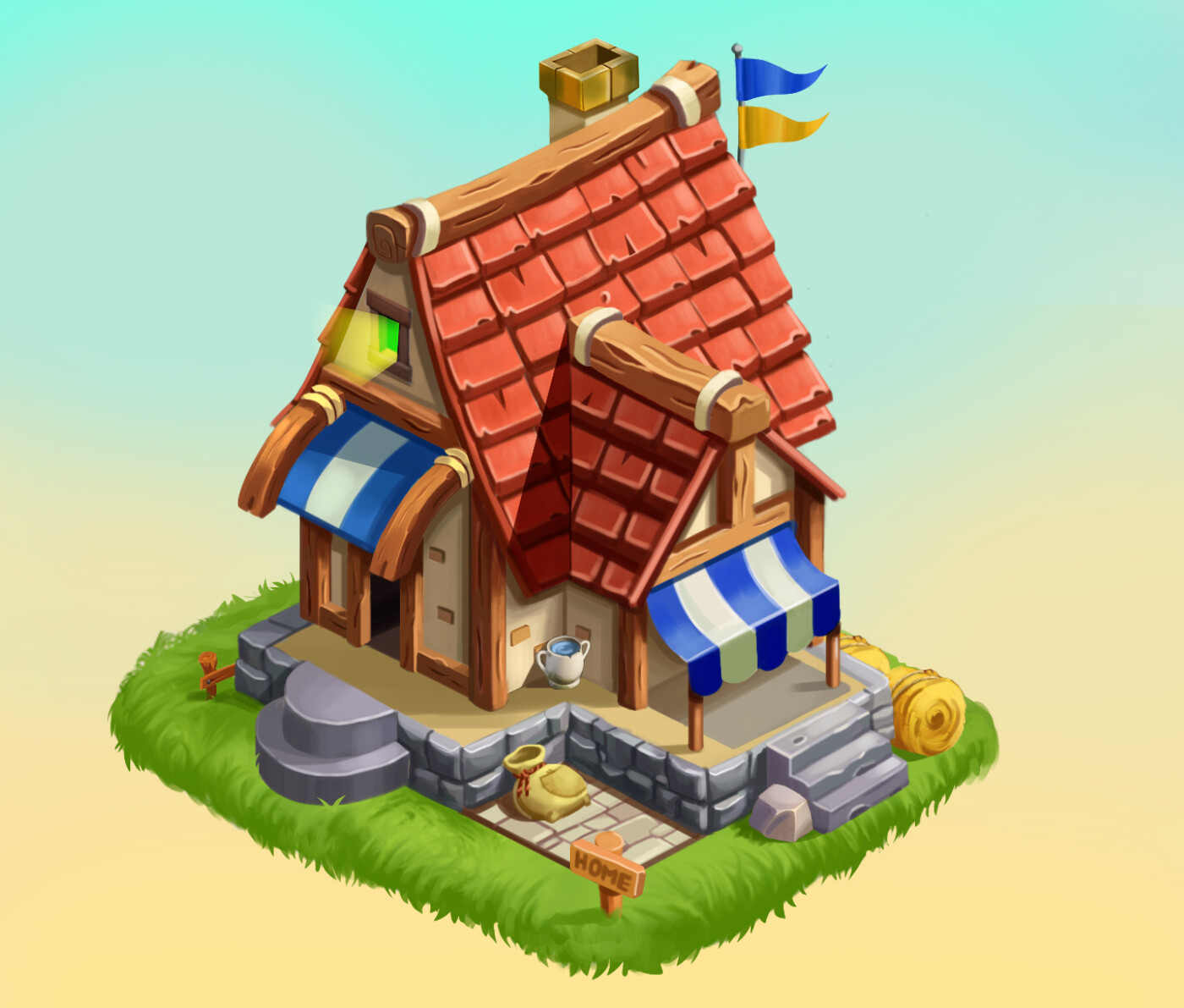 ArtStation - Isometric home