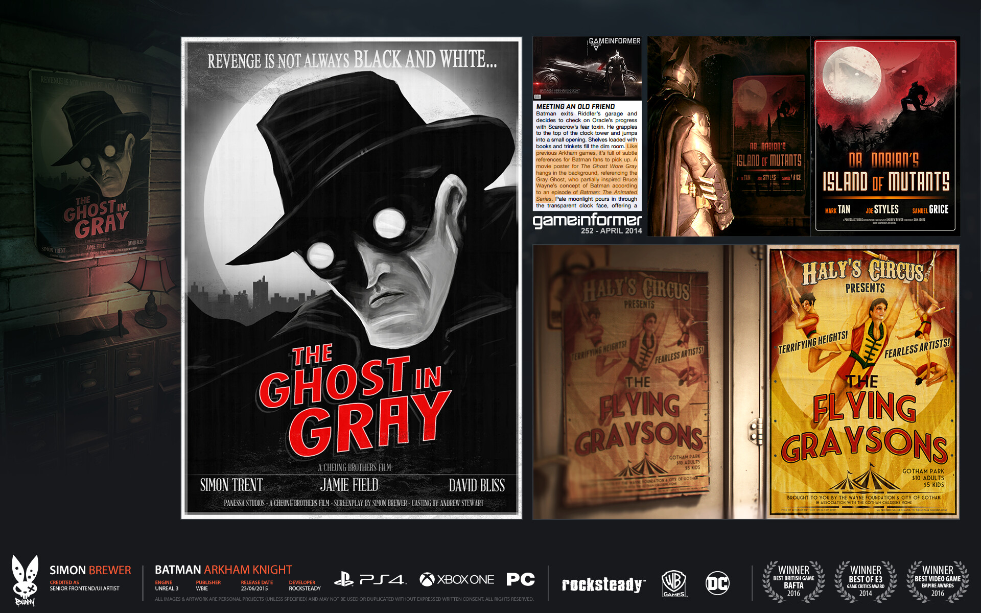 Anyone have a hi-rez file of the Ghost in Gray Poster from Arkham ...