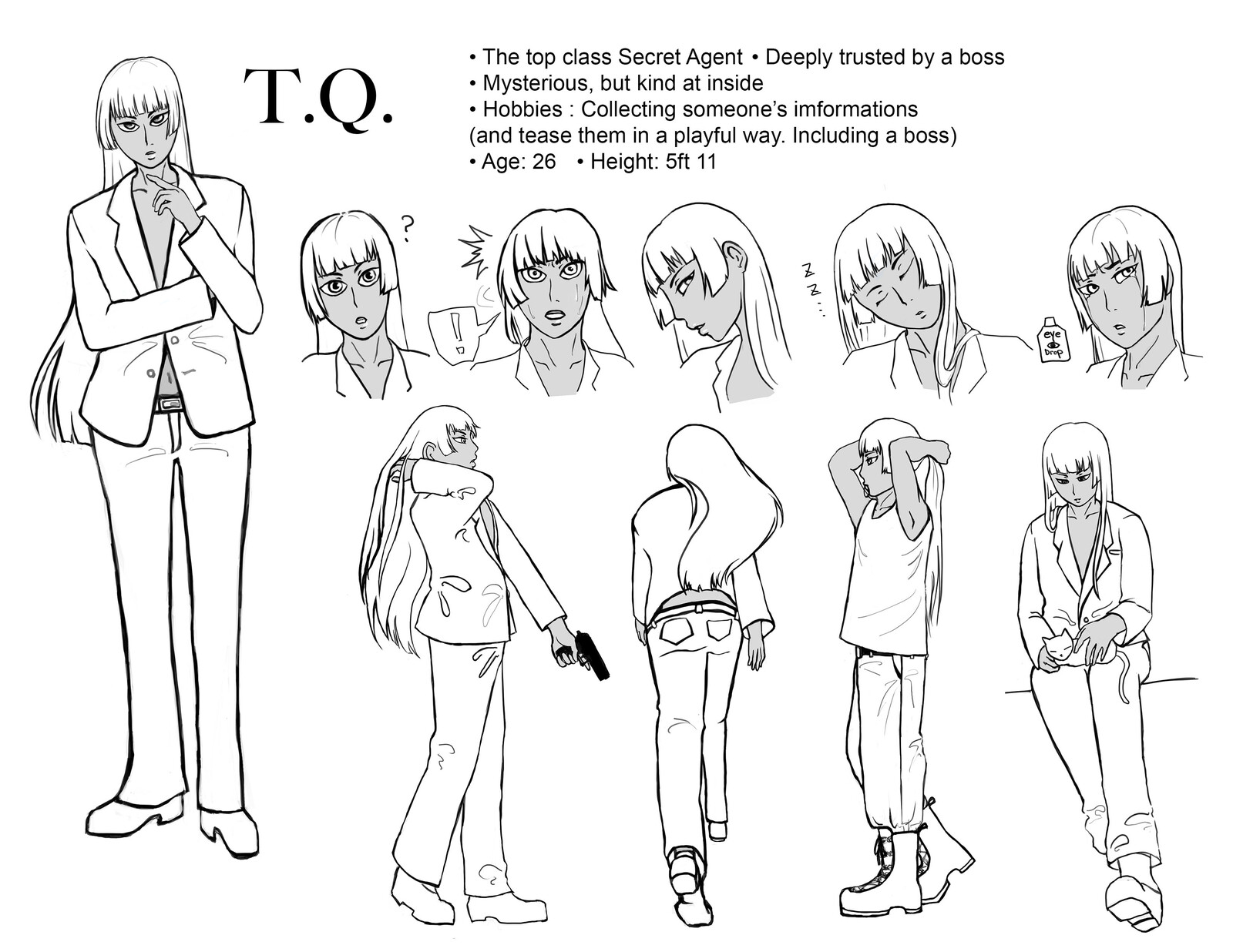 Mayu Yoshida - Character Design Sheet