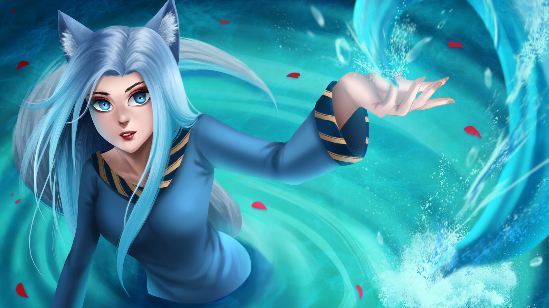 ArtStation - The river kitsune