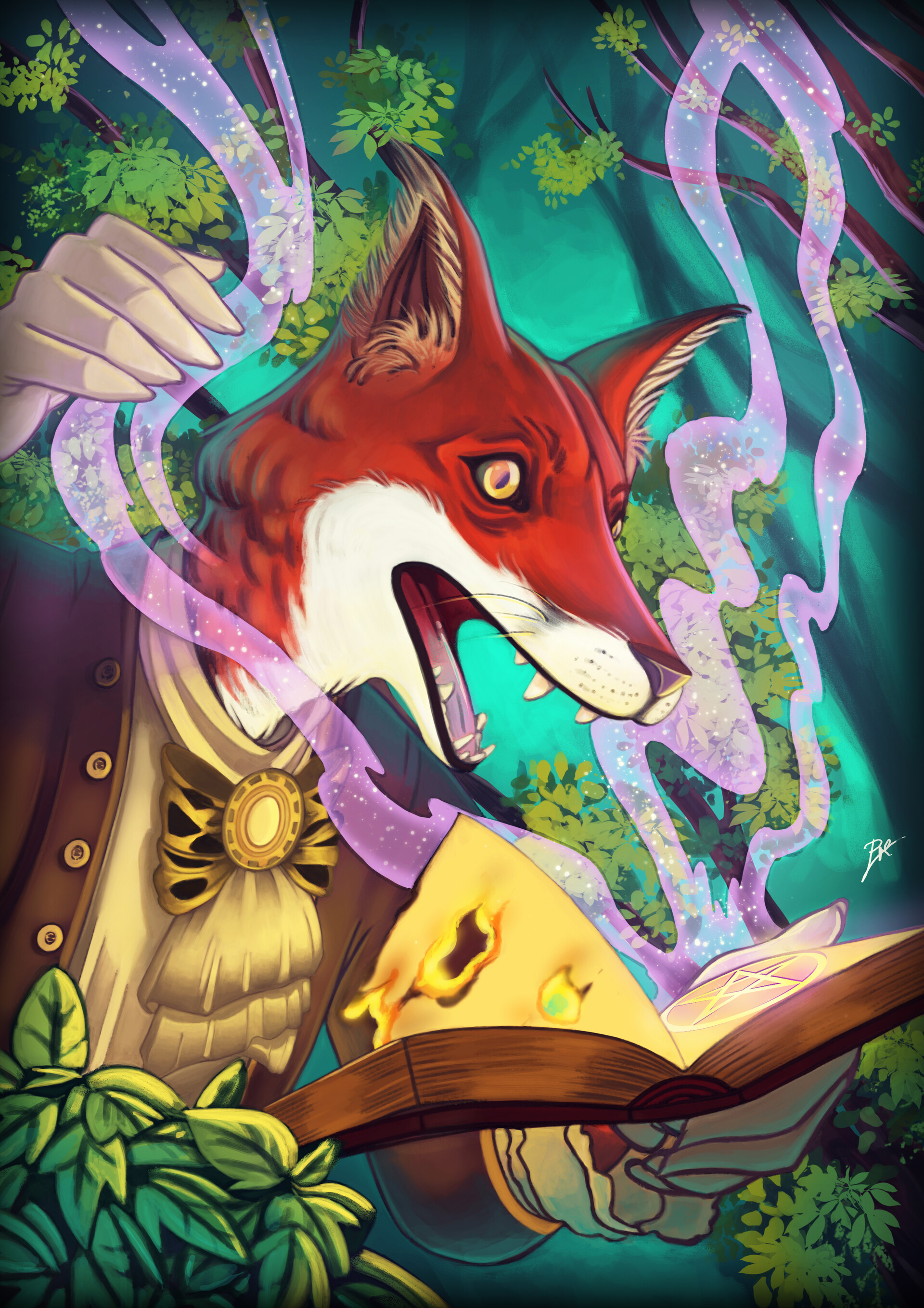 ArtStation - Fox and Magic