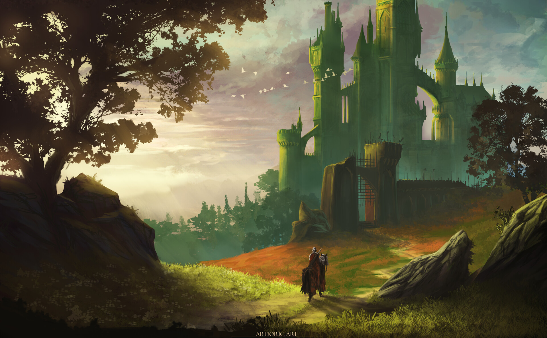 ArtStation - Sunset Castle