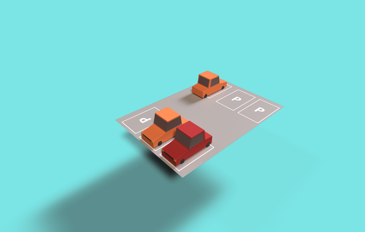 ArtStation - Low Poly Carpark
