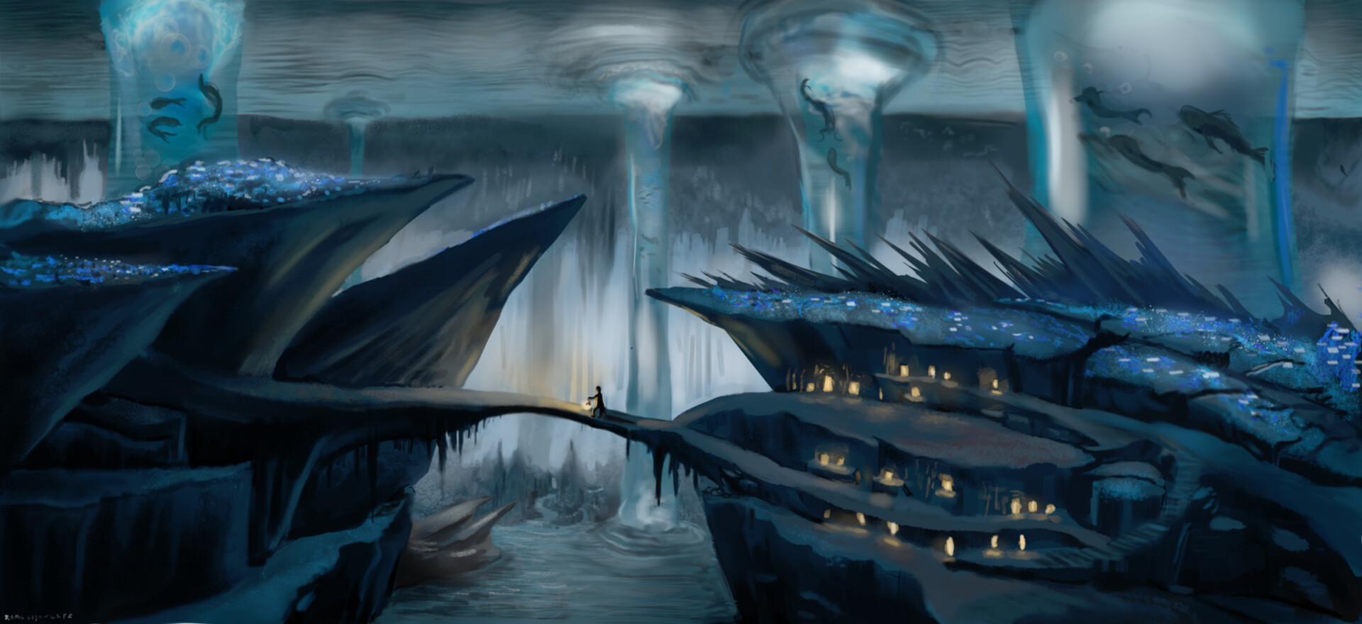 ArtStation - Water columns