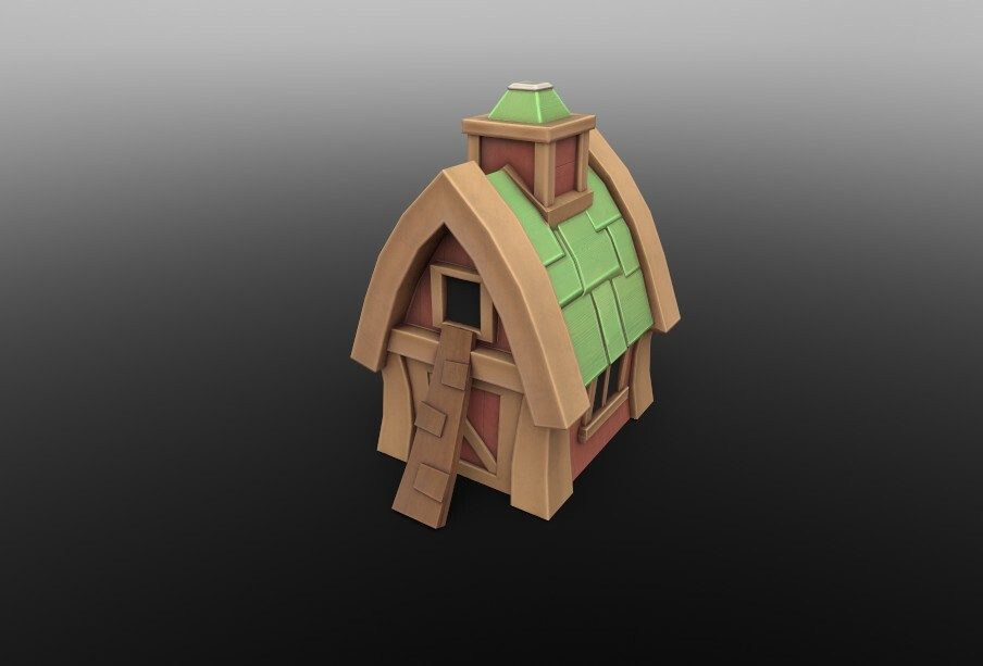 ArtStation - Small Stylized Barn