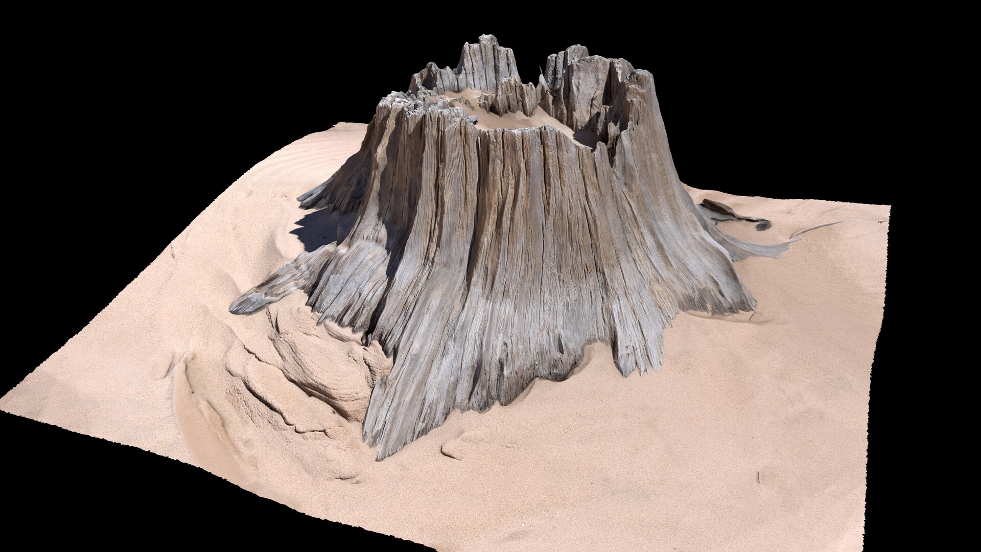 ArtStation - Silver Lake Sand Dunes Stumps