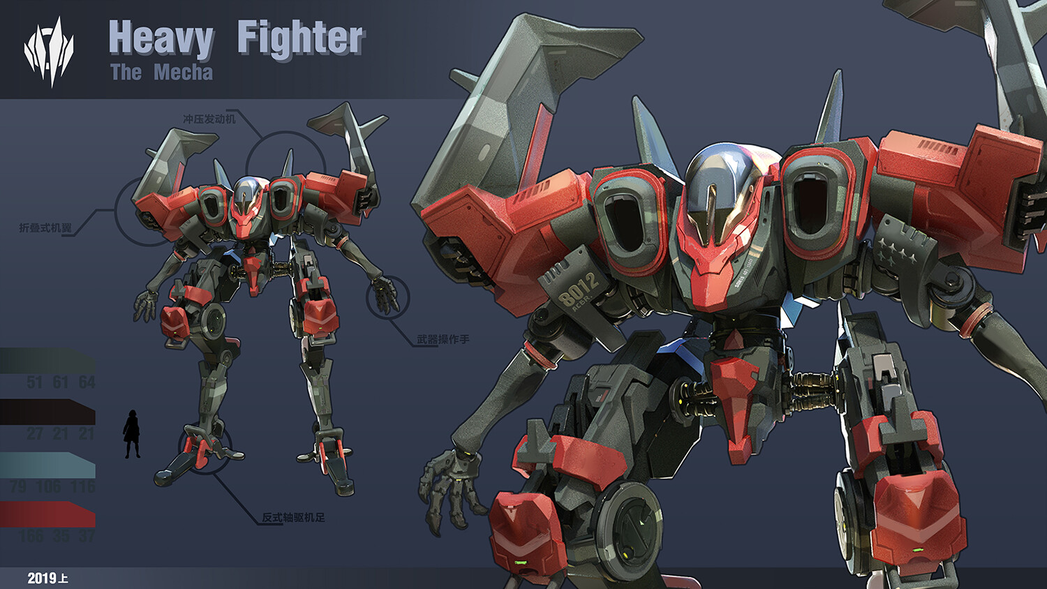 ArtStation - Heavy Fighter Mecha